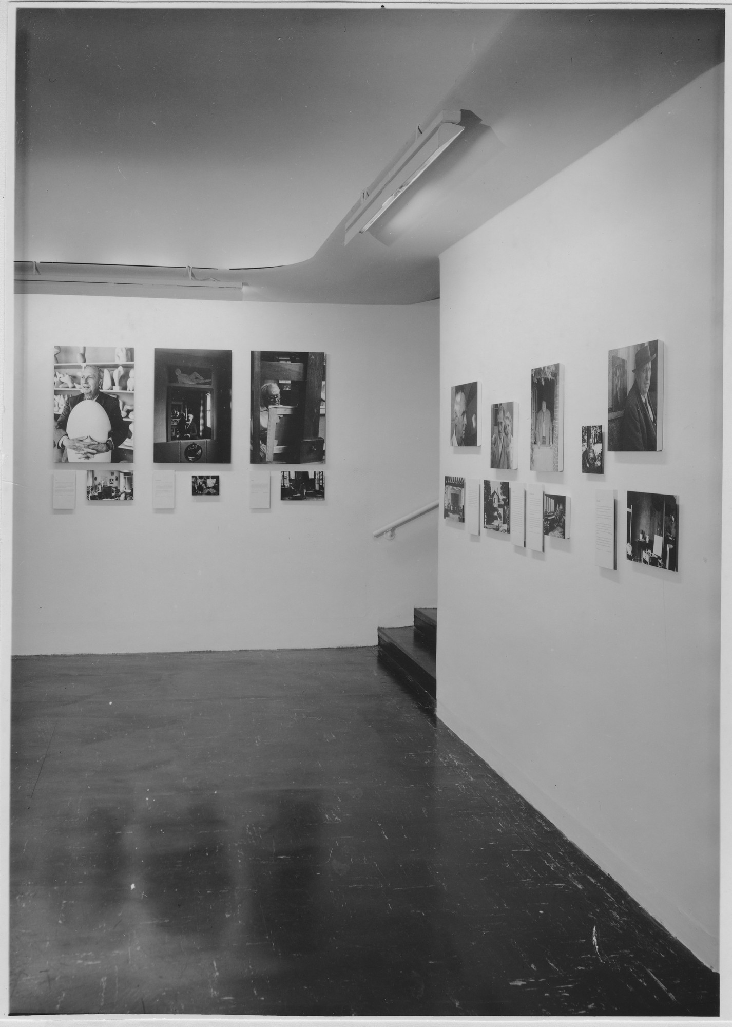 Installation view of the exhibition "The Artist in the Studio - Photos ...
