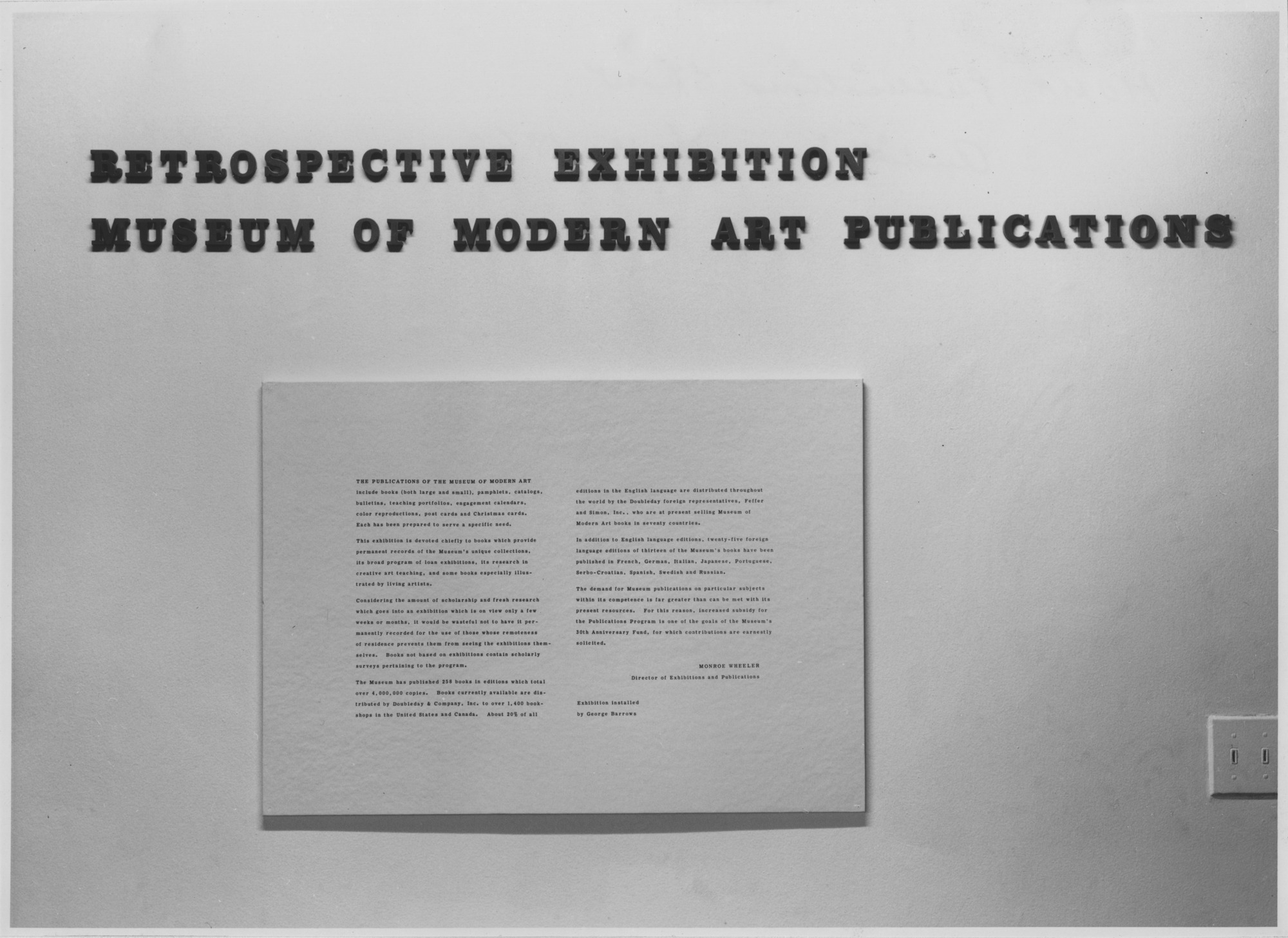Retrospective Exhibition: Museum of Modern Art Publications | MoMA
