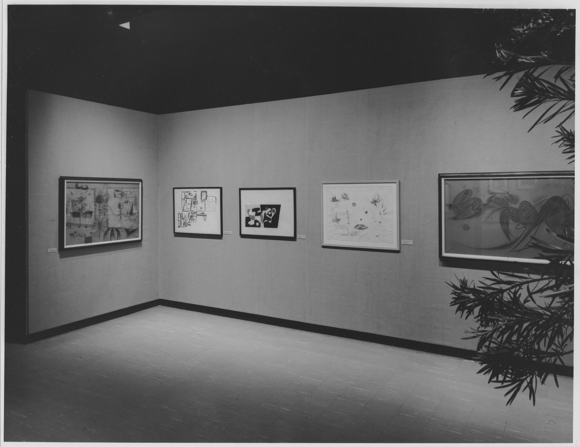 Installation view of the exhibition "100 Drawings from the Museum ...