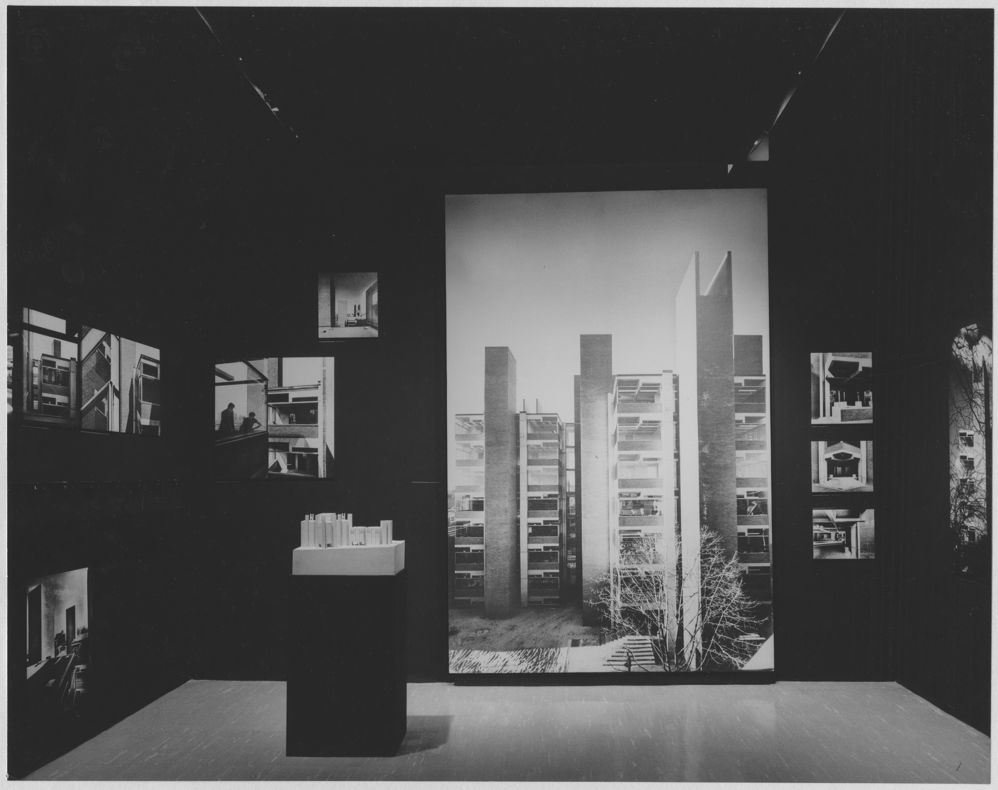 Installation view of the exhibition "Richards Medical Research Building ...