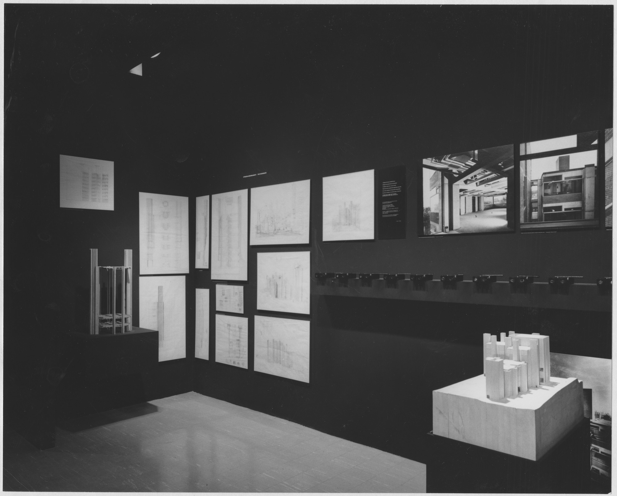 Installation view of the exhibition "Richards Medical Research Building ...