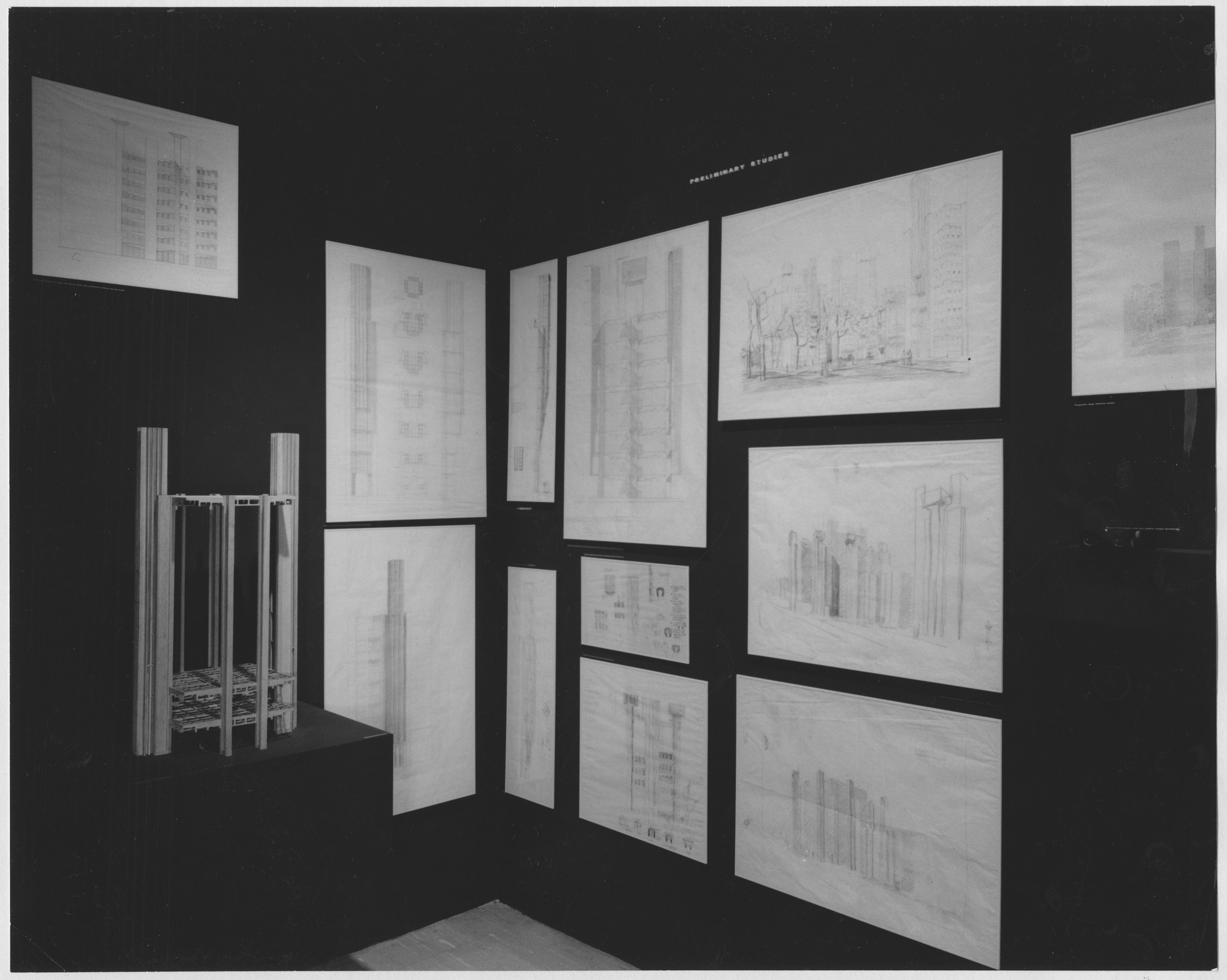 Installation view of the exhibition "Richards Medical Research Building ...