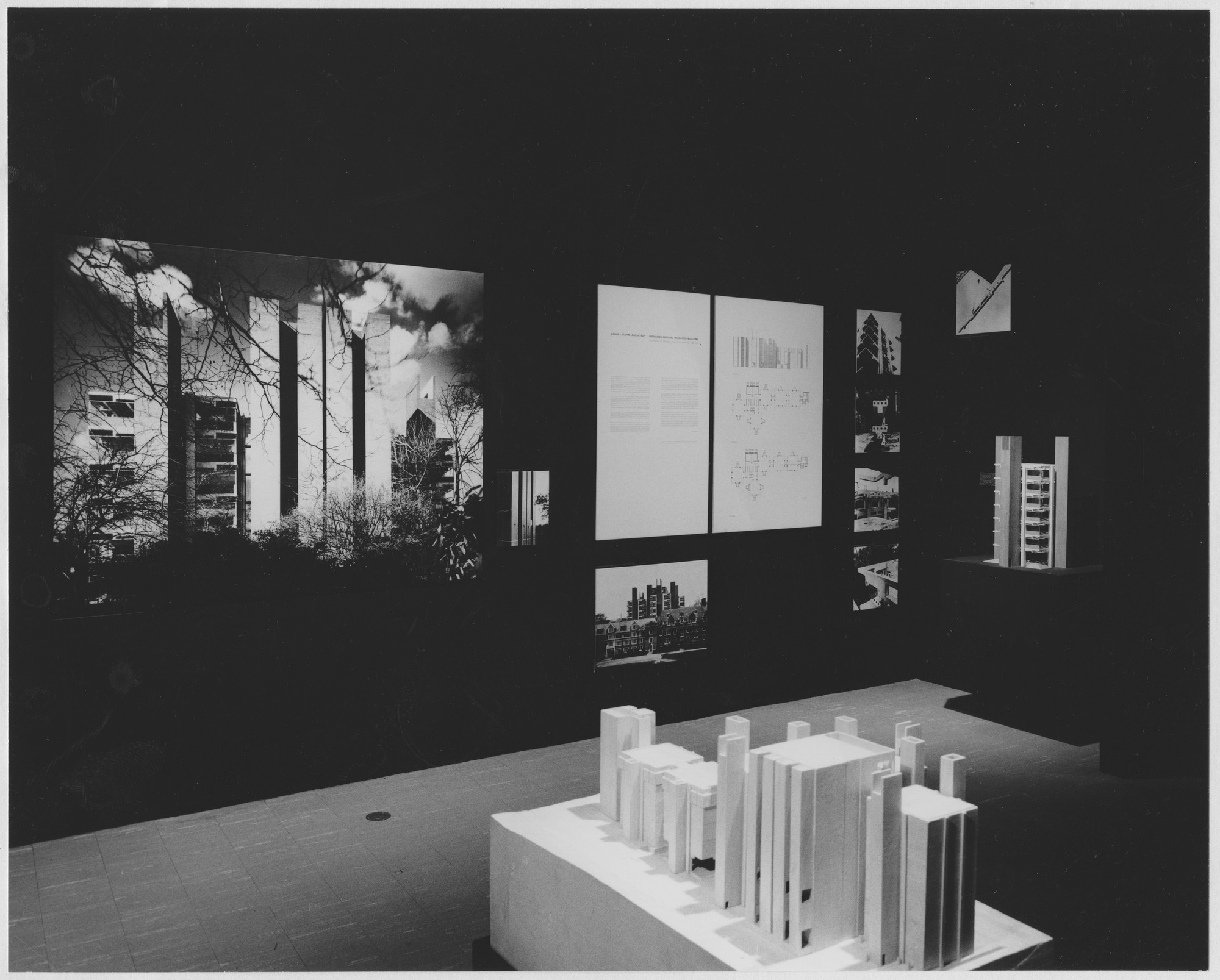 Installation view of the exhibition "Richards Medical Research Building ...