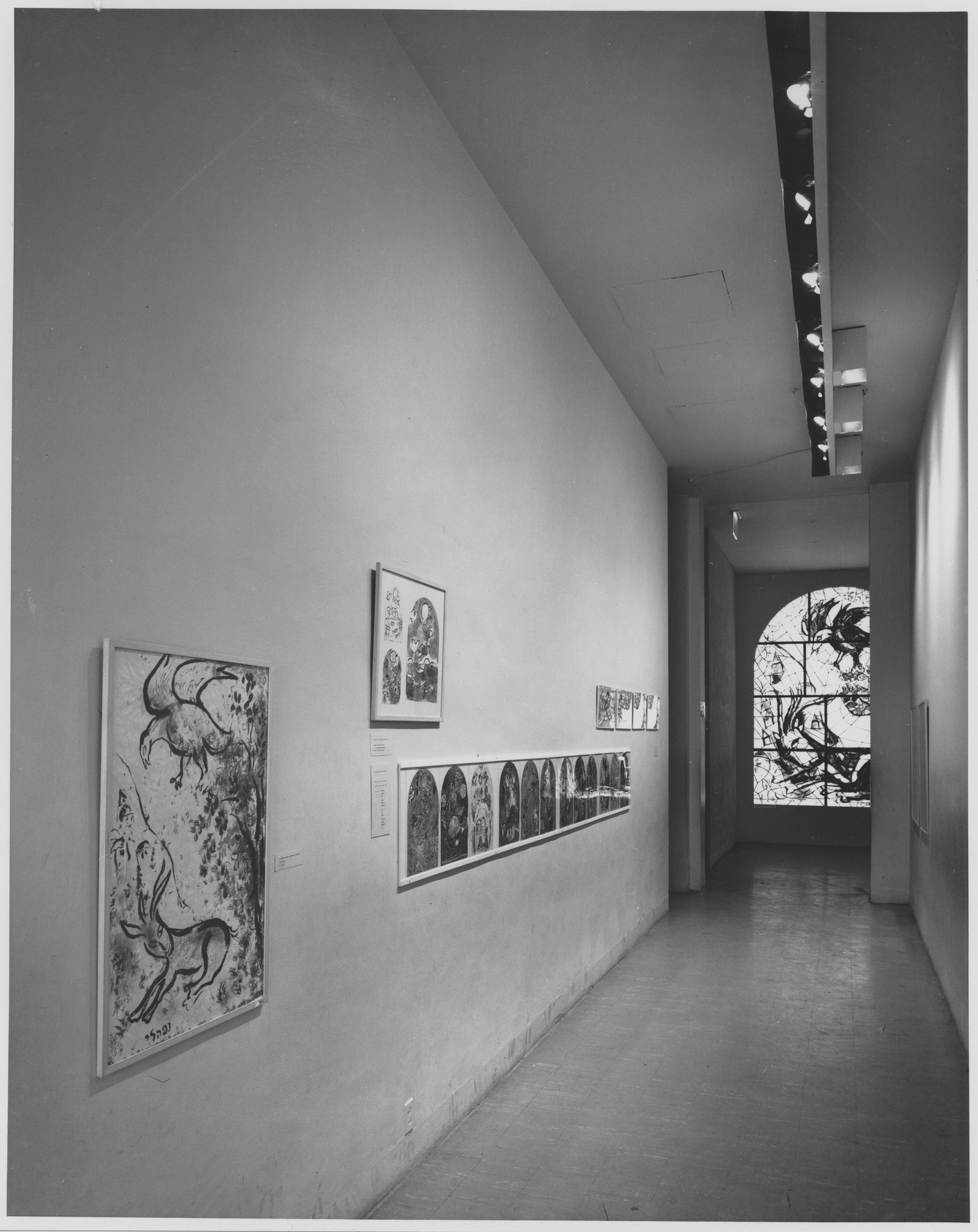 Installation view of the exhibition "Chagall - The Jerusalem Windows ...