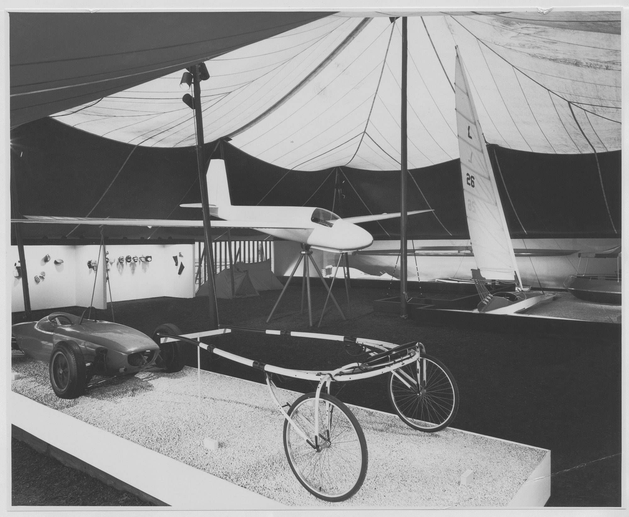 Installation view of the exhibition "Design for Sport." | MoMA