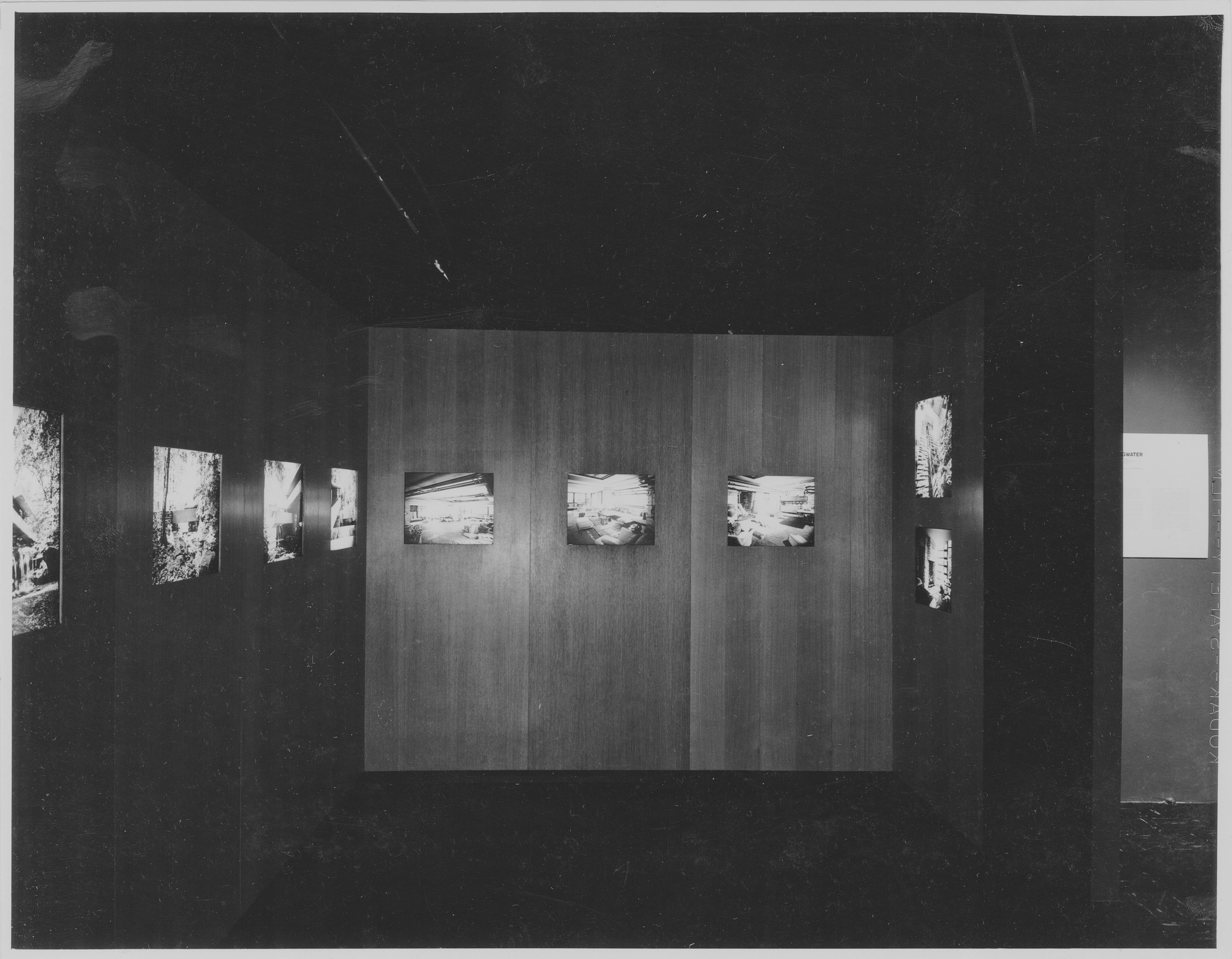 Installation view of the exhibition "Falling Water: A Frank Lloyd ...