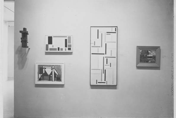 Theo van Doesburg. Study for Composition VIII (The Cow) (recto ...