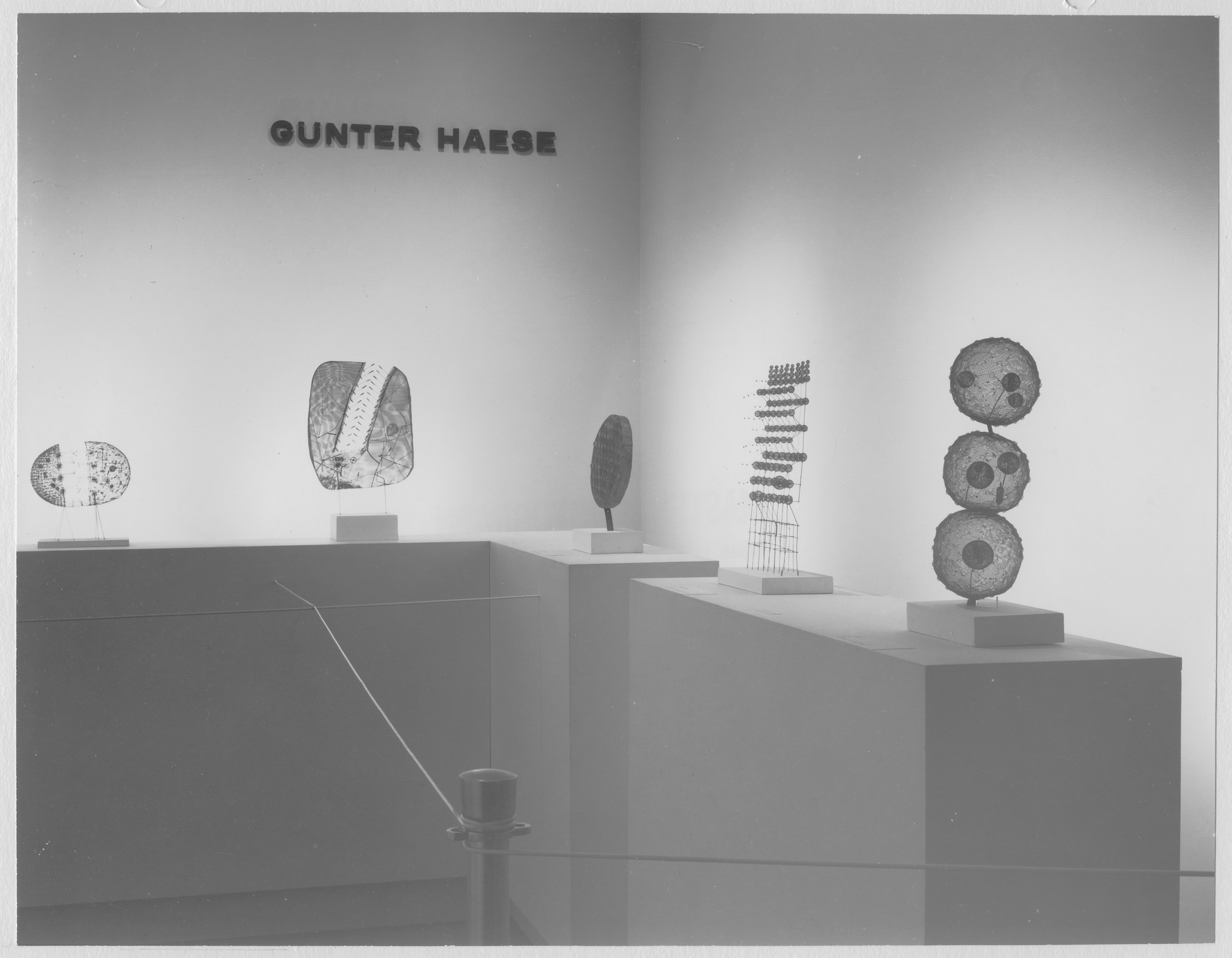 Installation view of the exhibition "Gunter Haese." | MoMA