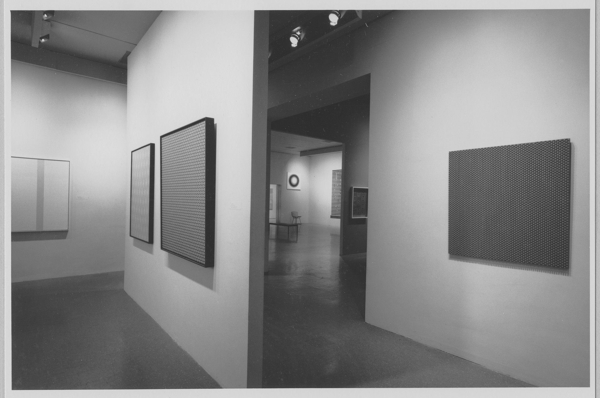Installation view of the exhibition "The Responsive Eye." | MoMA