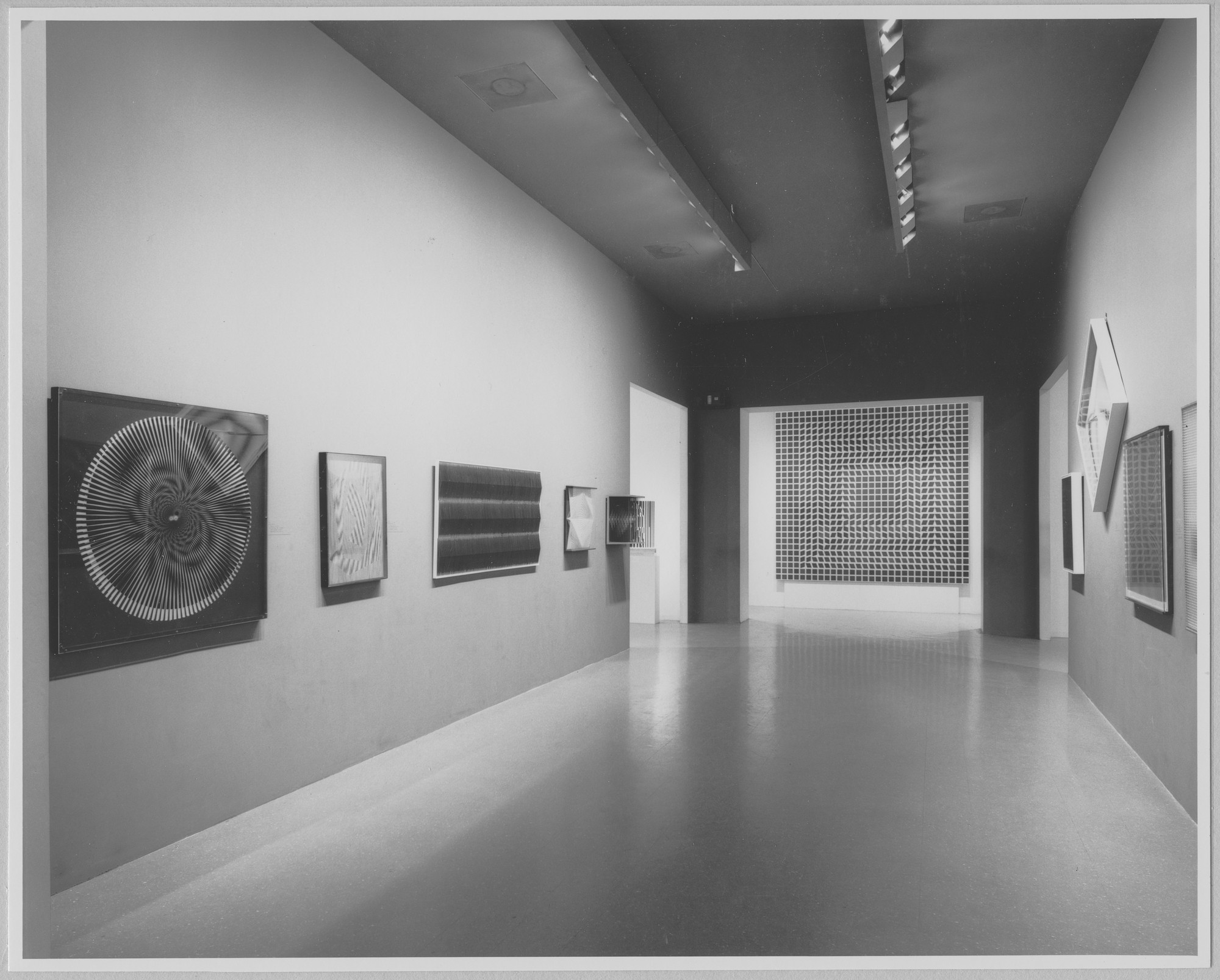 Installation view of the exhibition "The Responsive Eye." | MoMA