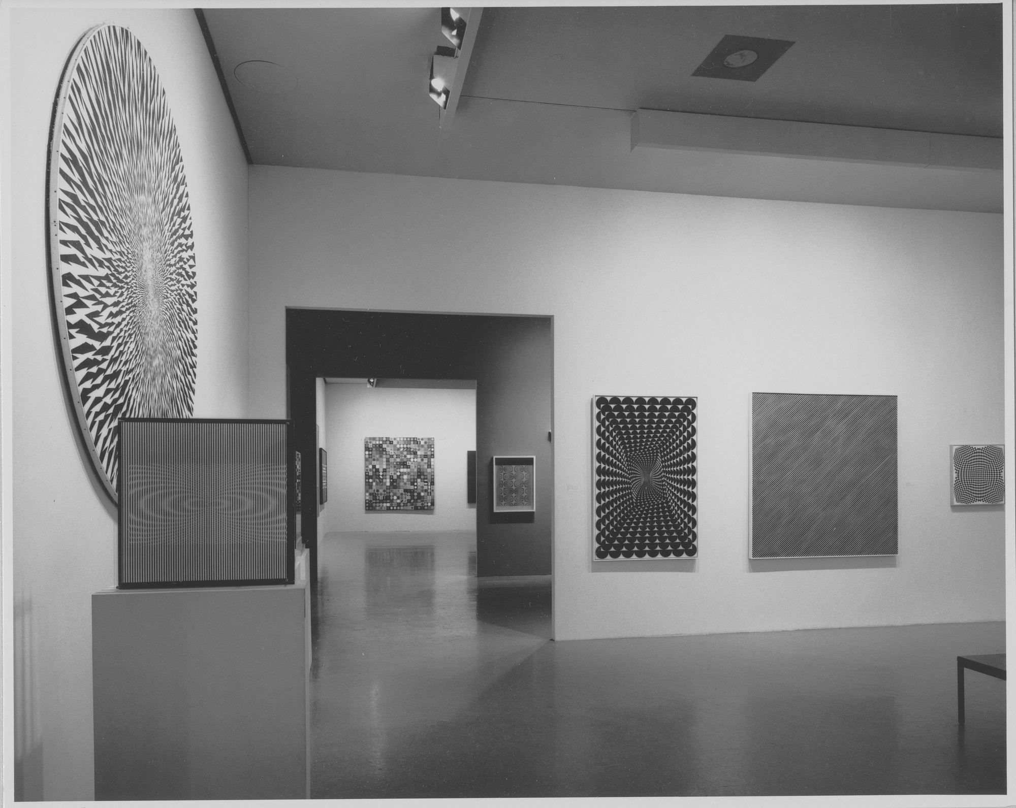 Installation view of the exhibition "The Responsive Eye." | MoMA