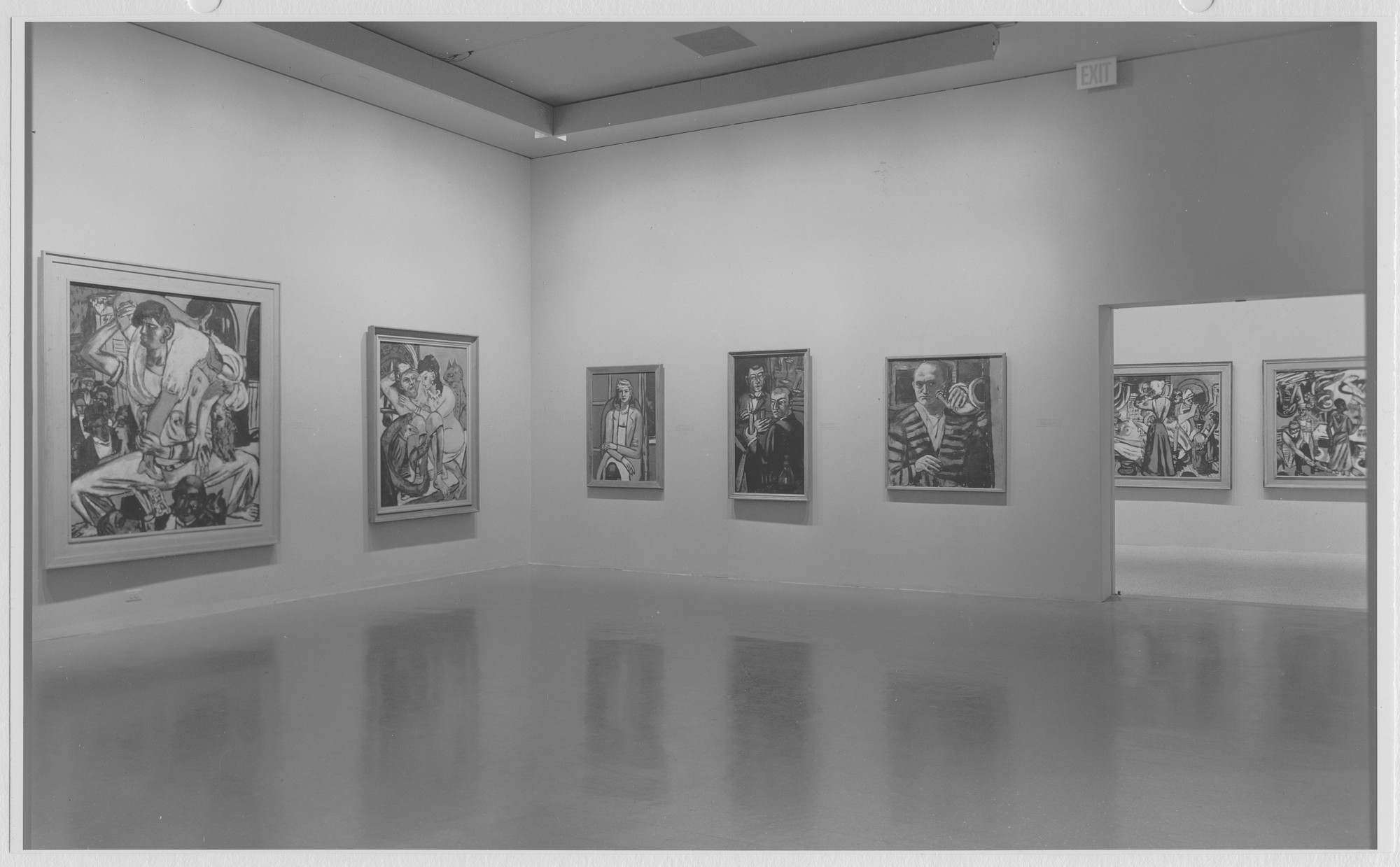Installation view of the exhibition "Max Beckmann." | MoMA