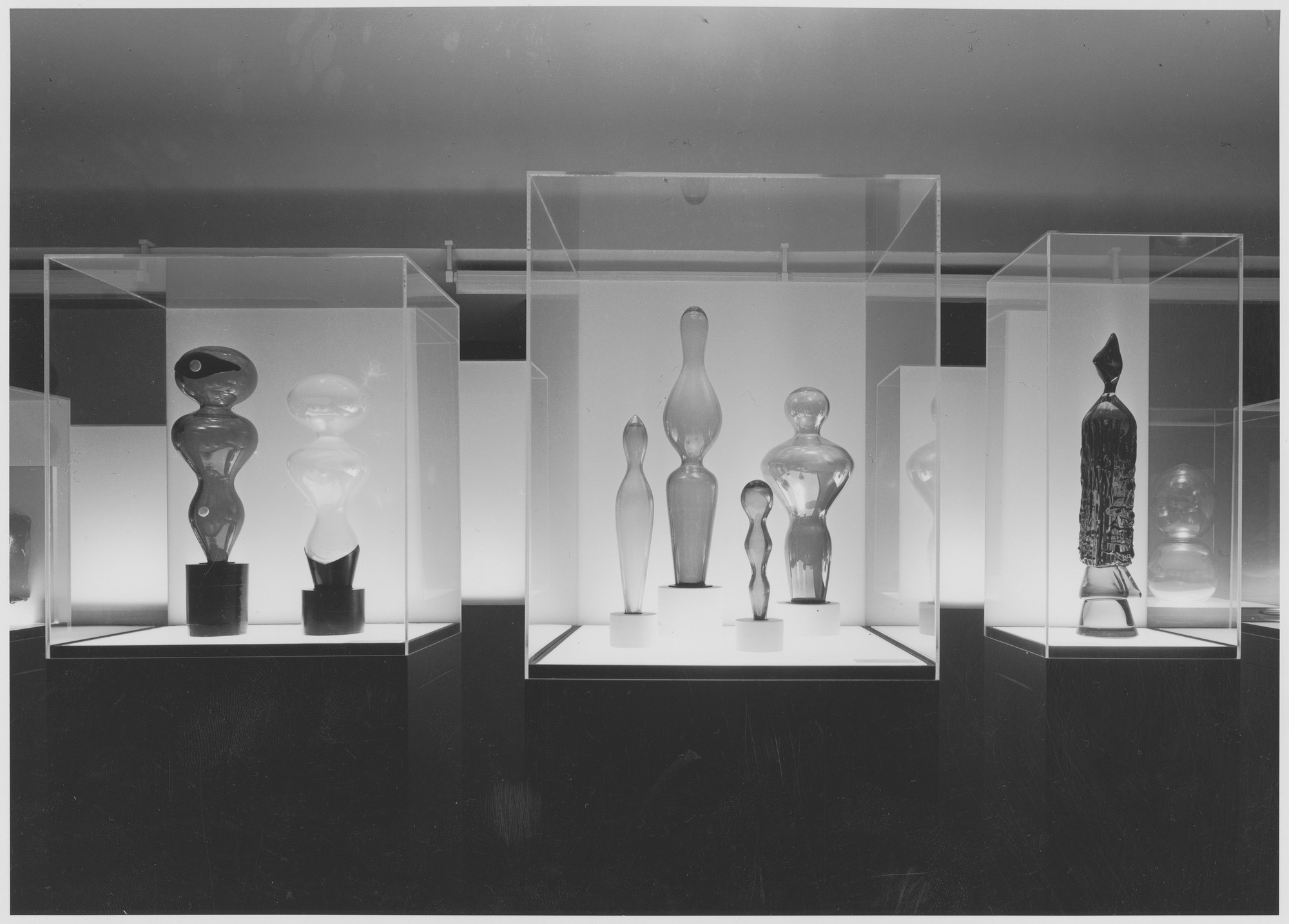 Installation view of the exhibition "Sculpture in Glass." | MoMA