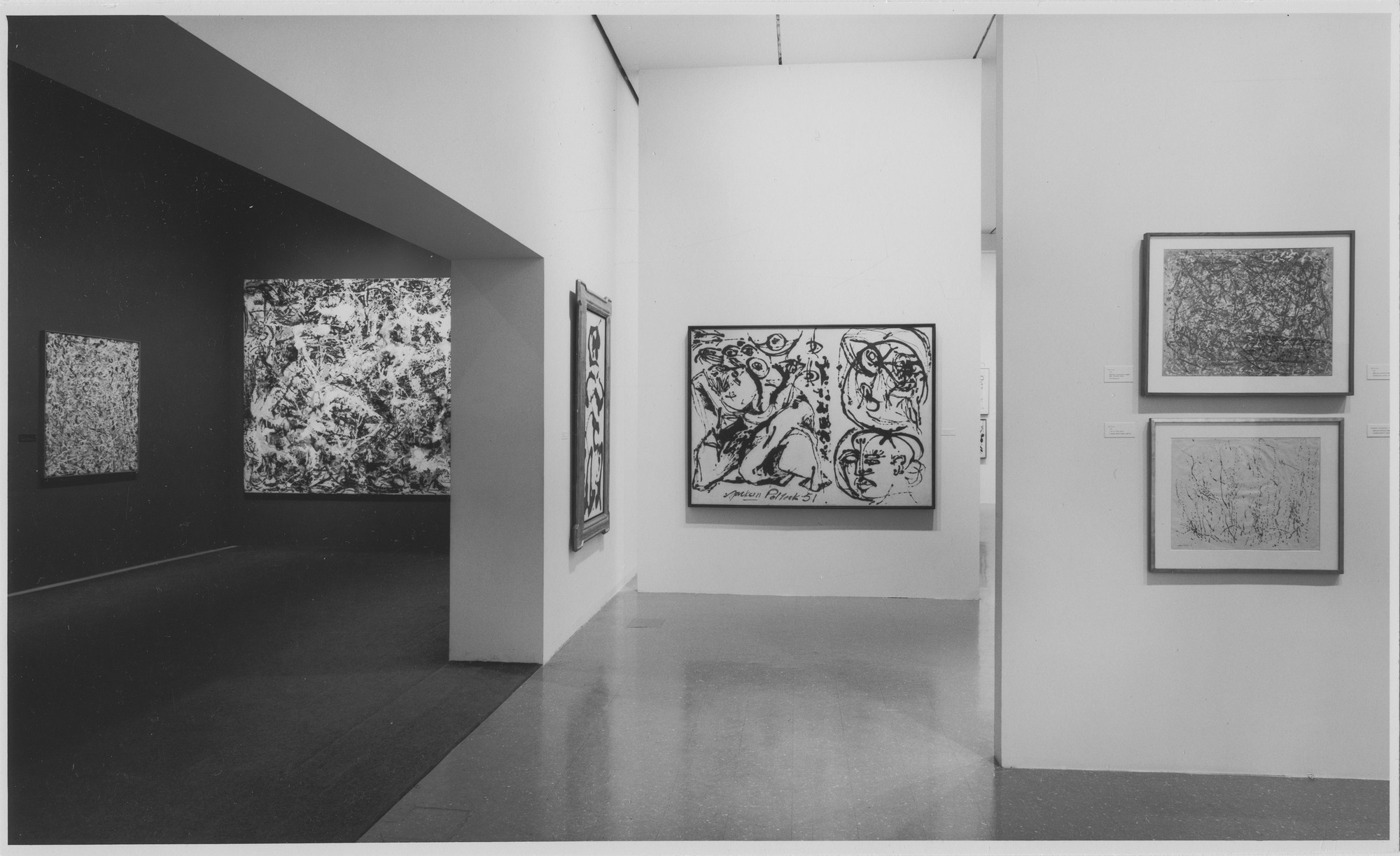 Installation view of the exhibition "Jackson Pollock." | MoMA
