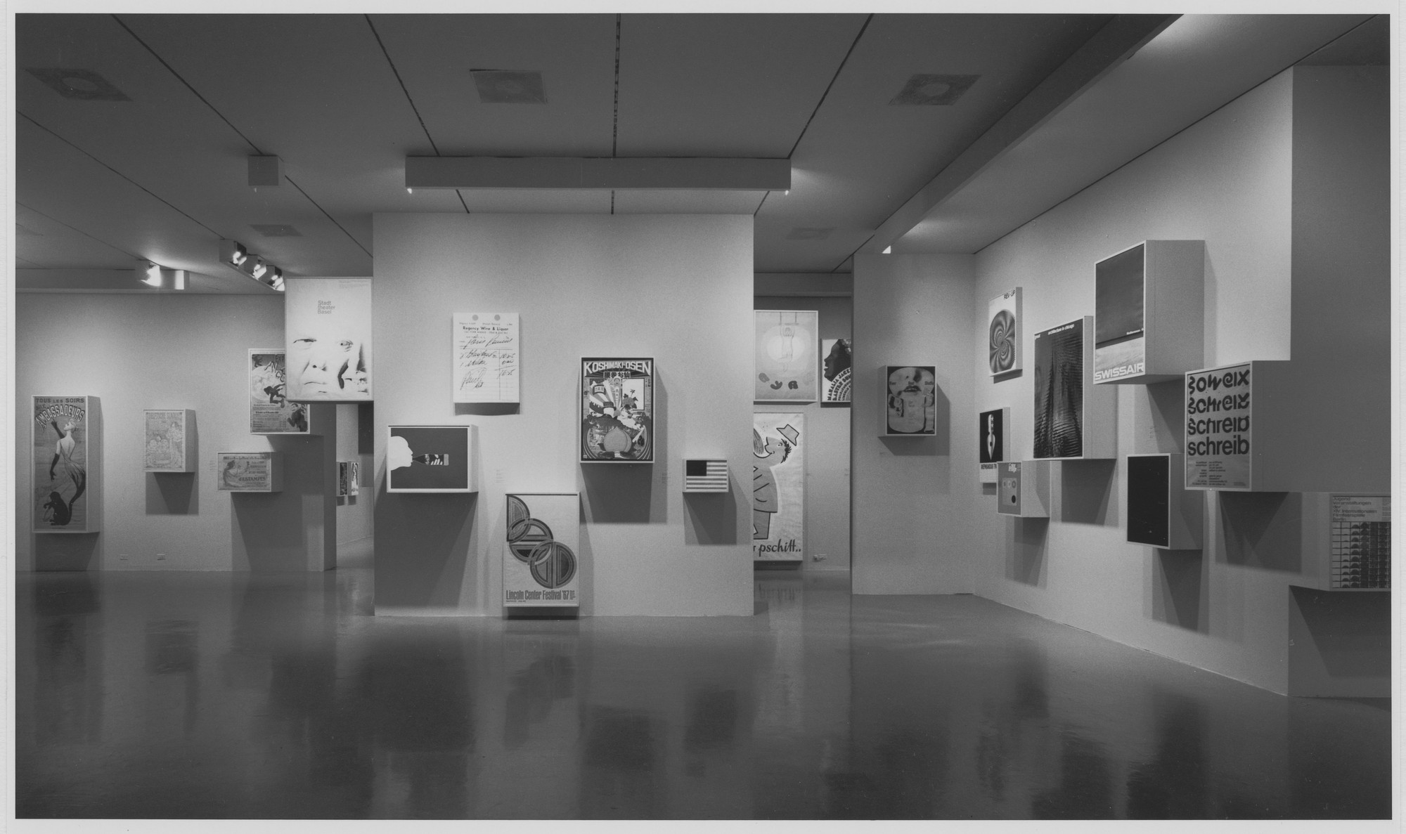 Installation view of the exhibition "Word and Image: Posters and ...