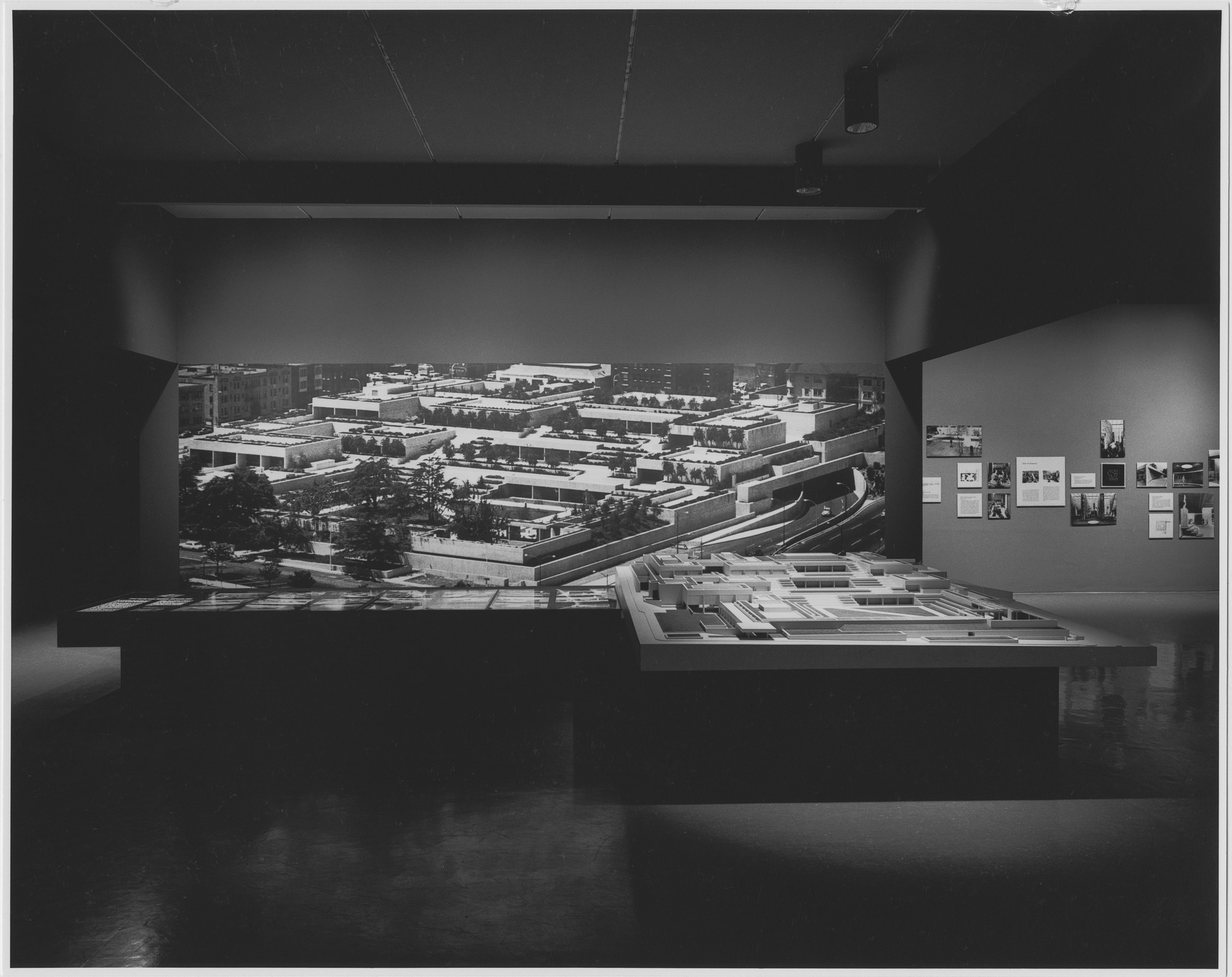 Installation view of the exhibition "Architecture of Museums." | MoMA