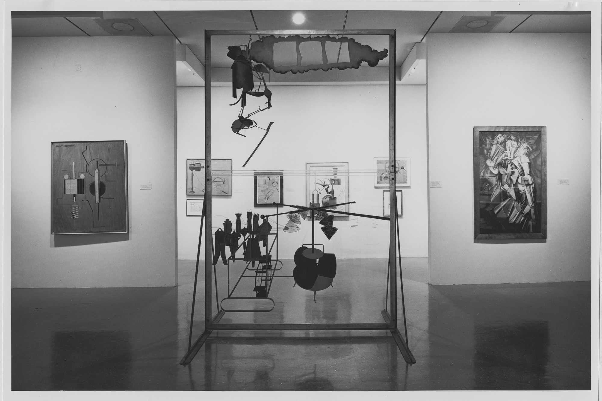 Installation view of the exhibition "The Machine as Seen at the End of ...