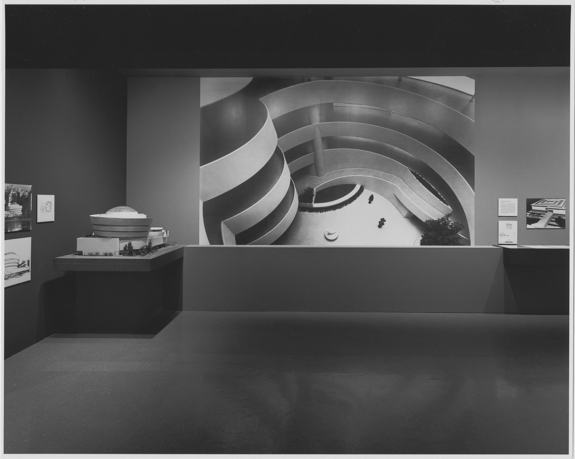 Installation view of the exhibition "Architecture of Museums." | MoMA