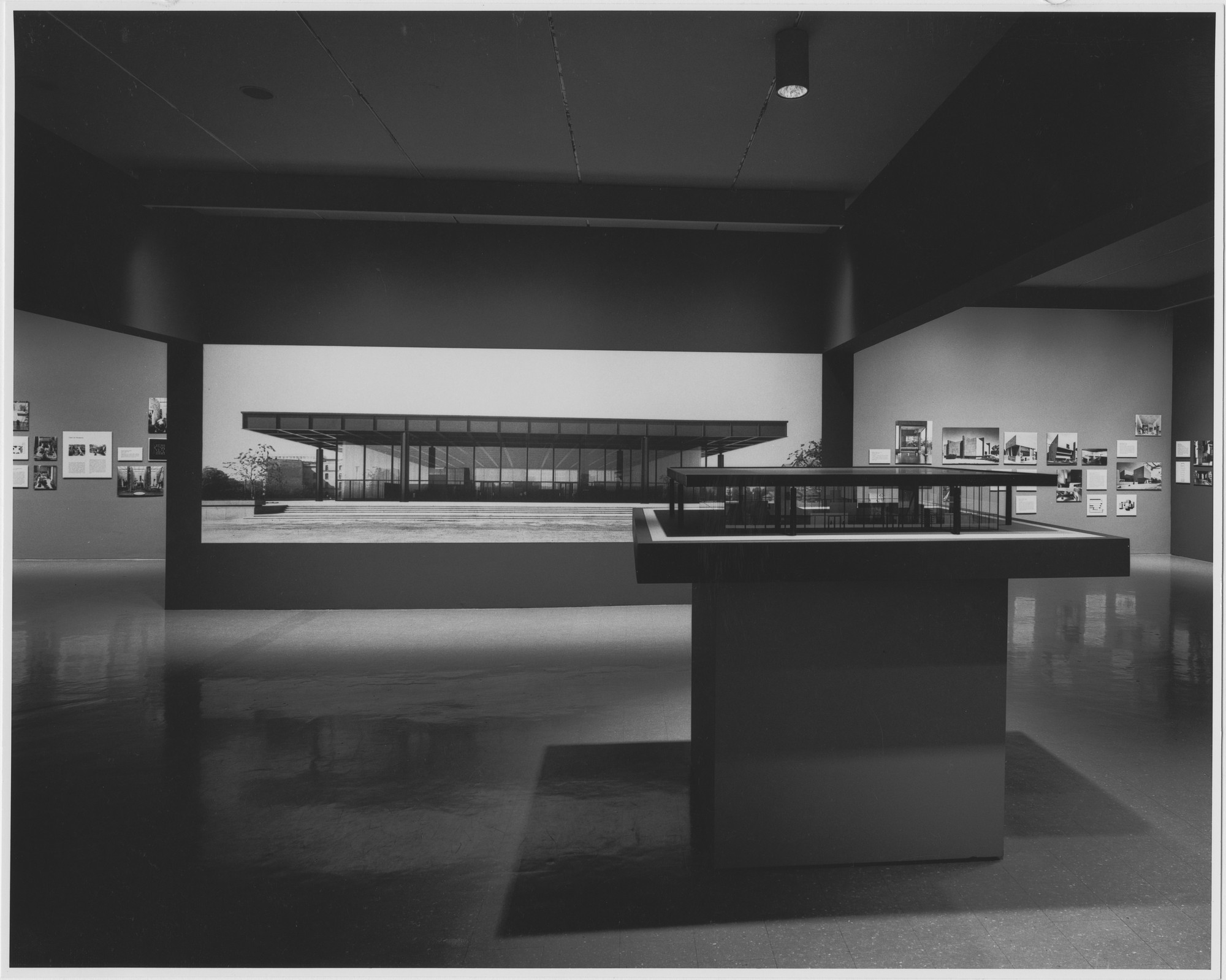 Installation view of the exhibition "Architecture of Museums." | MoMA