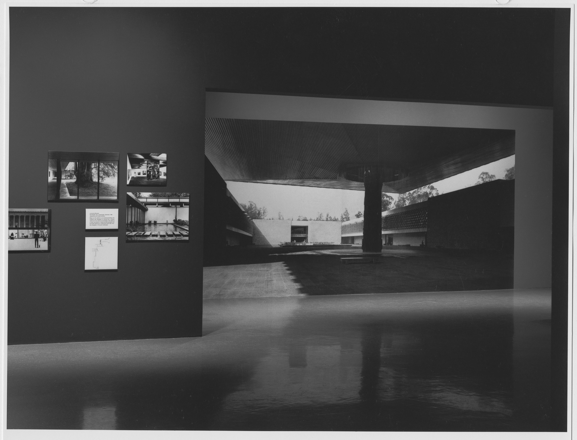 Installation view of the exhibition "Architecture of Museums." | MoMA