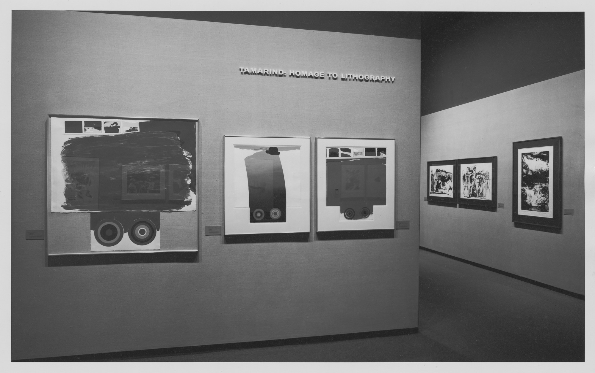 Installation view of the exhibition "Tamarind: Homage to Lithography ...