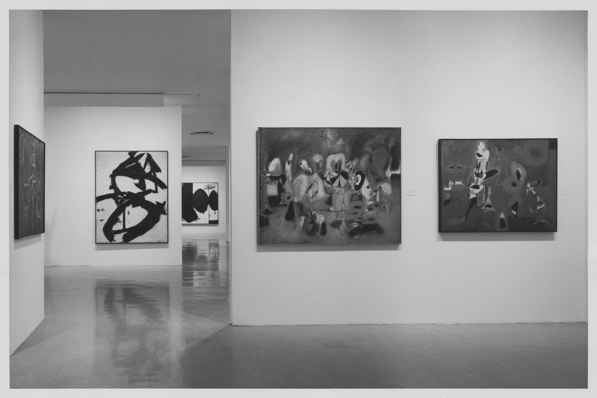 Installation view of the exhibition "The New American Painting and ...