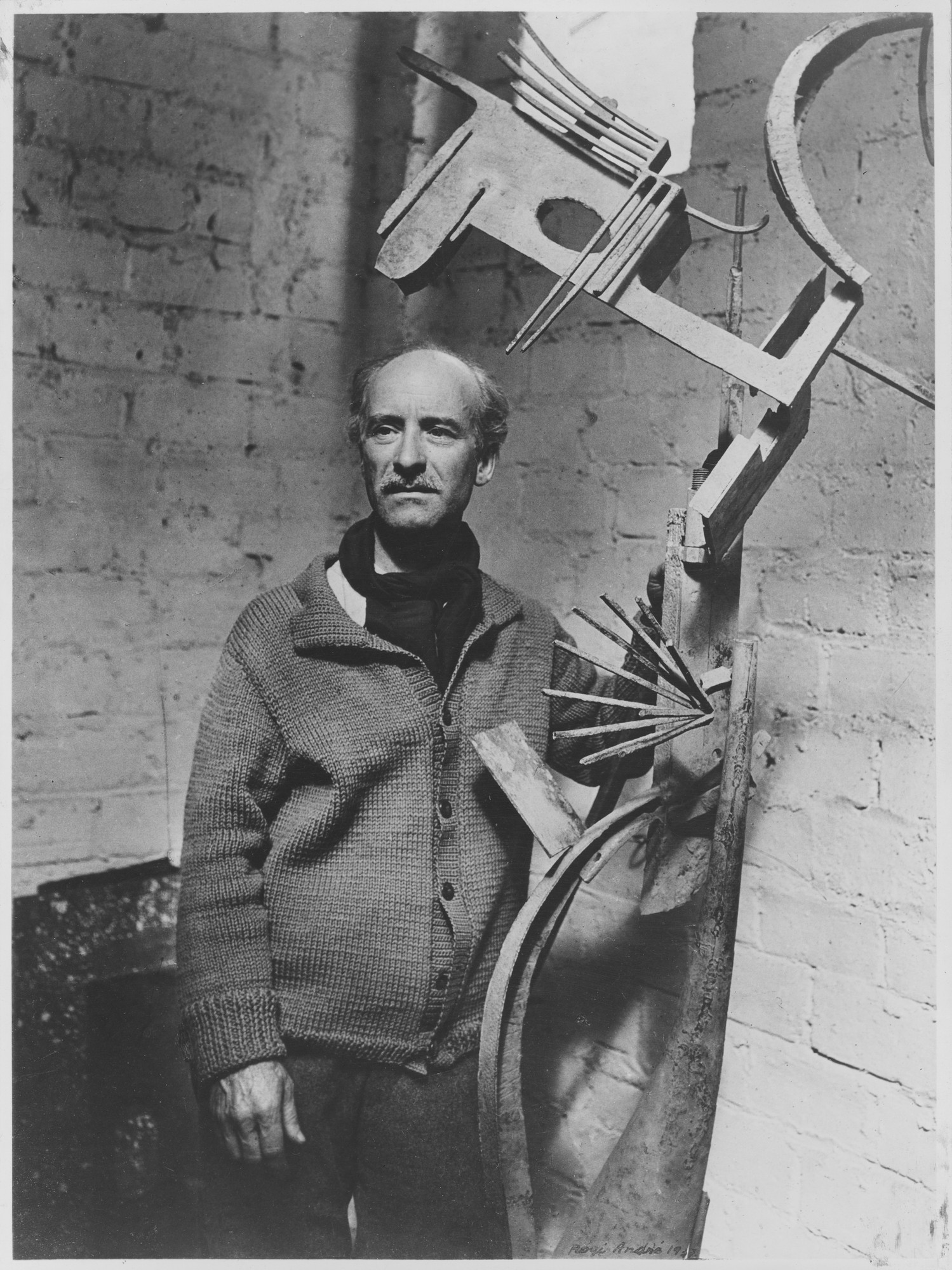 "Julio González. 1937." Research photograph associated with the ...