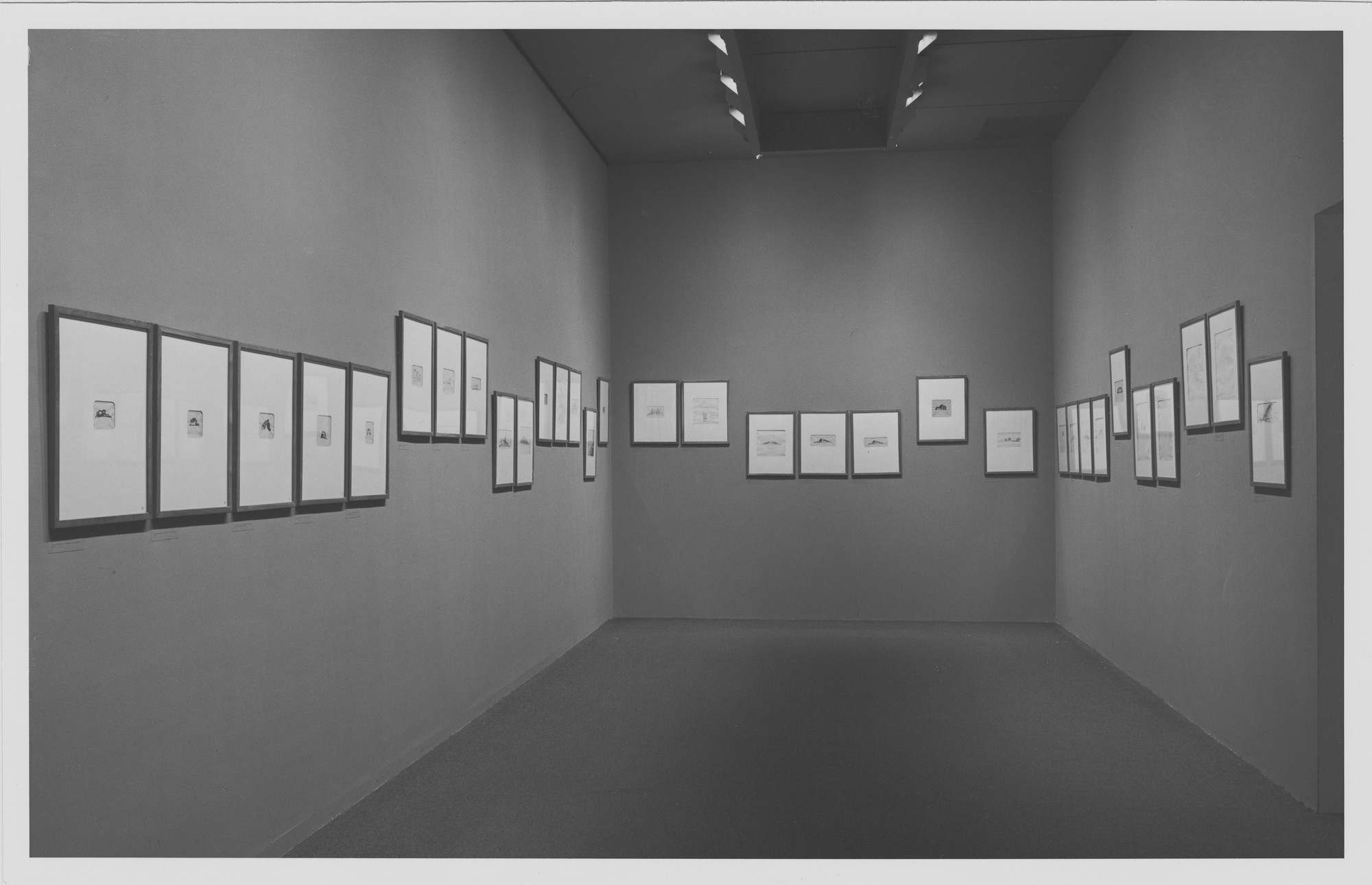 Installation view of the exhibition "Drawings by Eric Mendelsohn." | MoMA