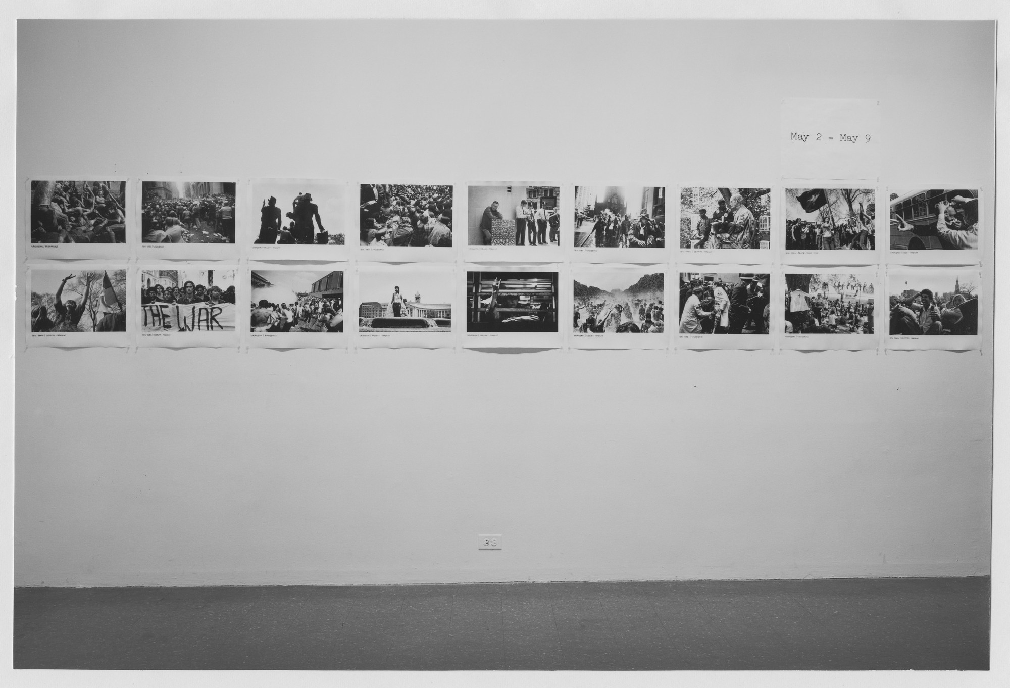 Installation view of the exhibition "Protest Photographs." | MoMA