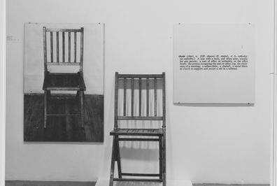 Joseph Kosuth. One and Three Chairs. 1965 | MoMA