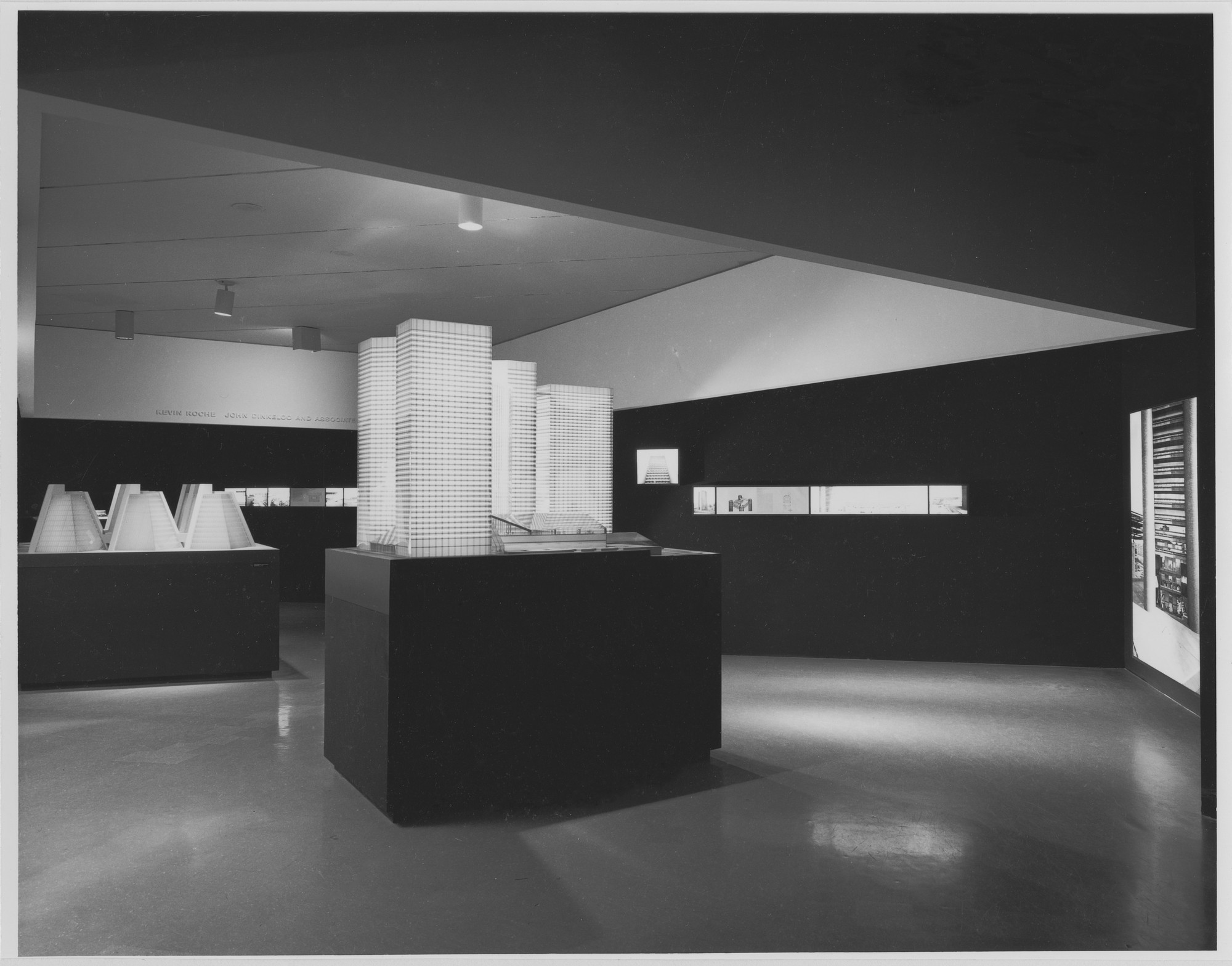 Installation view of the exhibition "Works in Progress: Architecture by ...