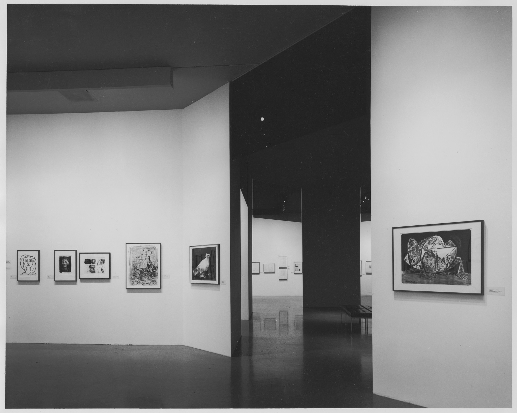 Installation view of the exhibition "Picasso: Master Printmaker." | MoMA