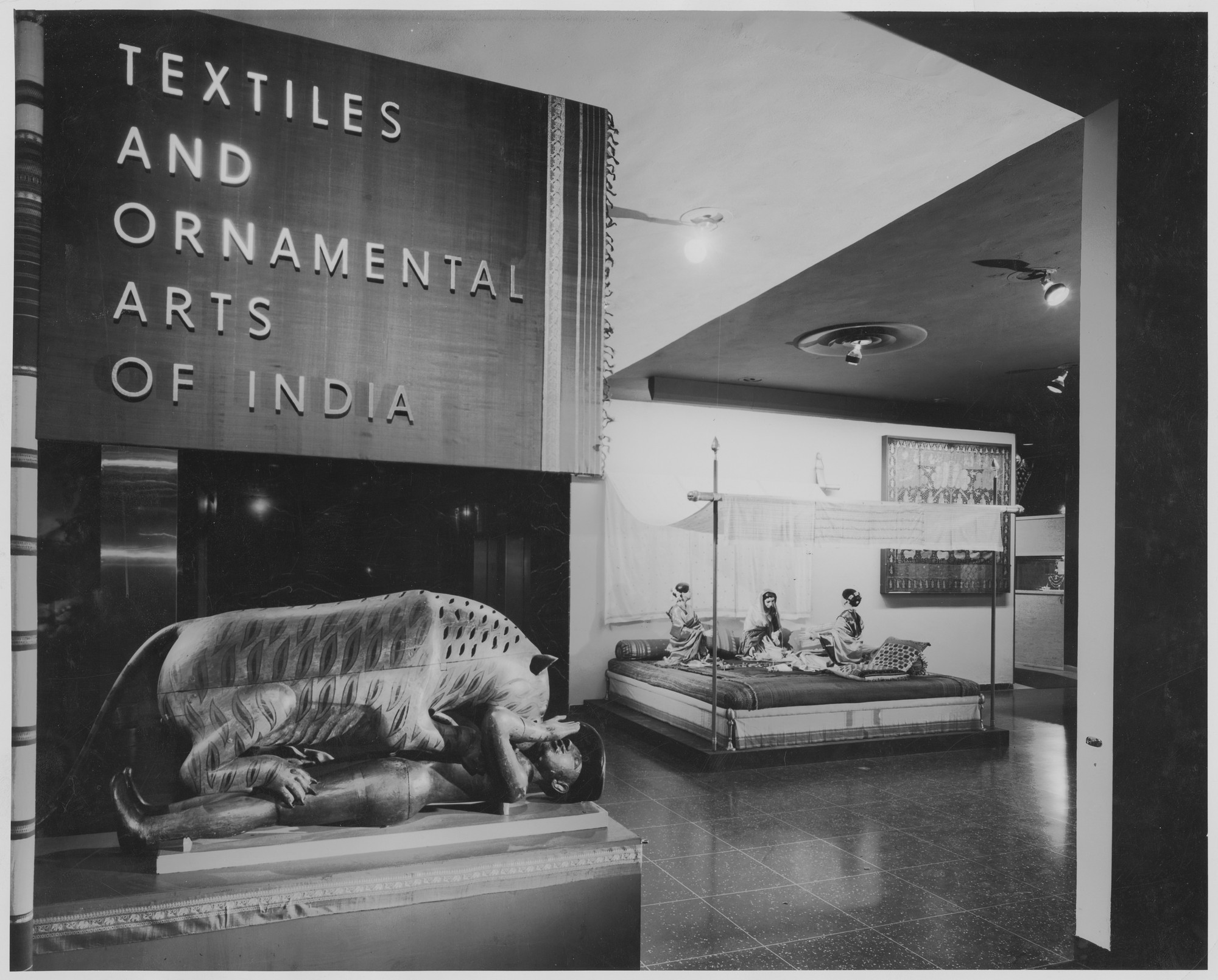 Installation view of the exhibition "Textiles and Ornamental Arts in ...