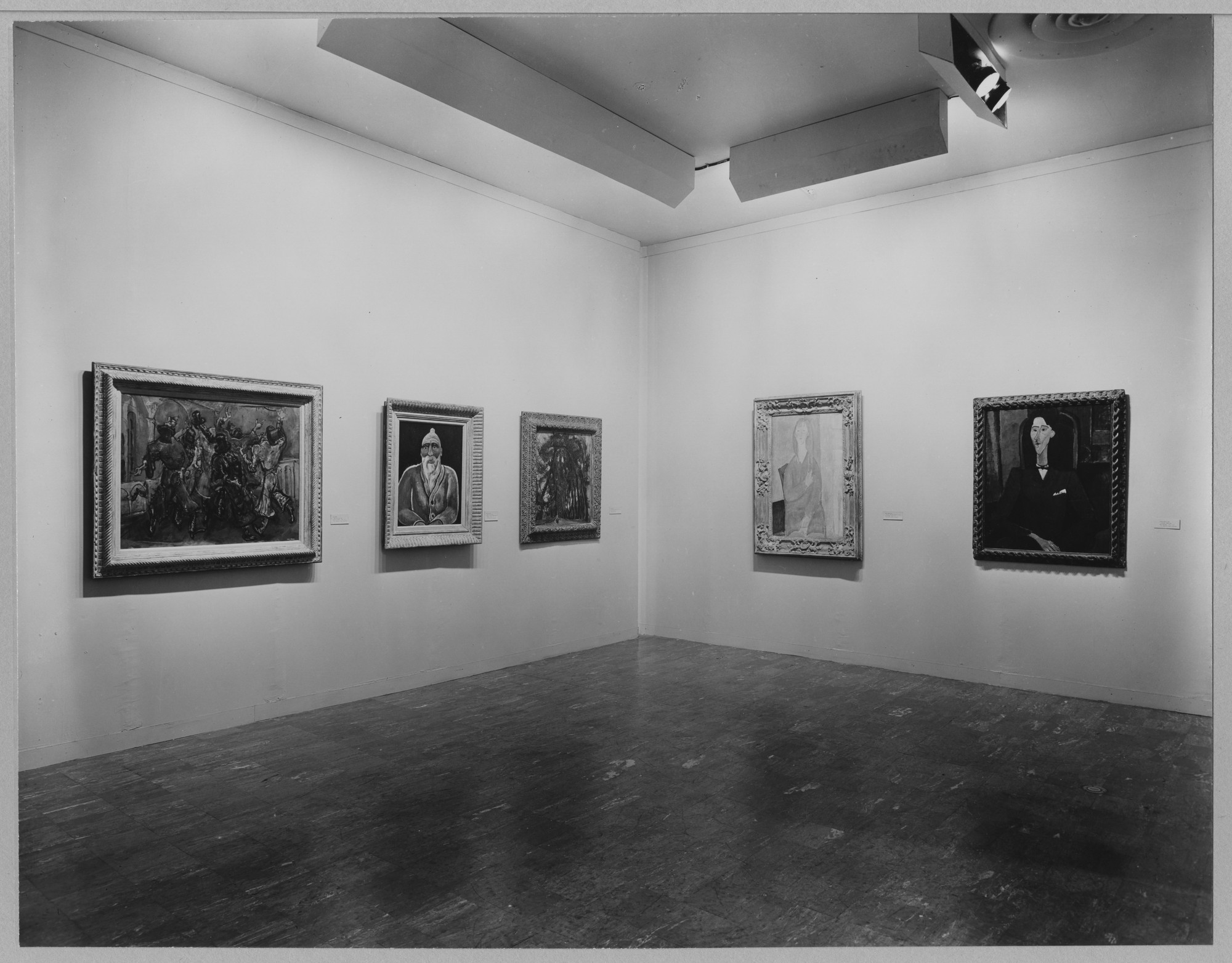 Installation view of the exhibition "Paintings from Private Collections ...