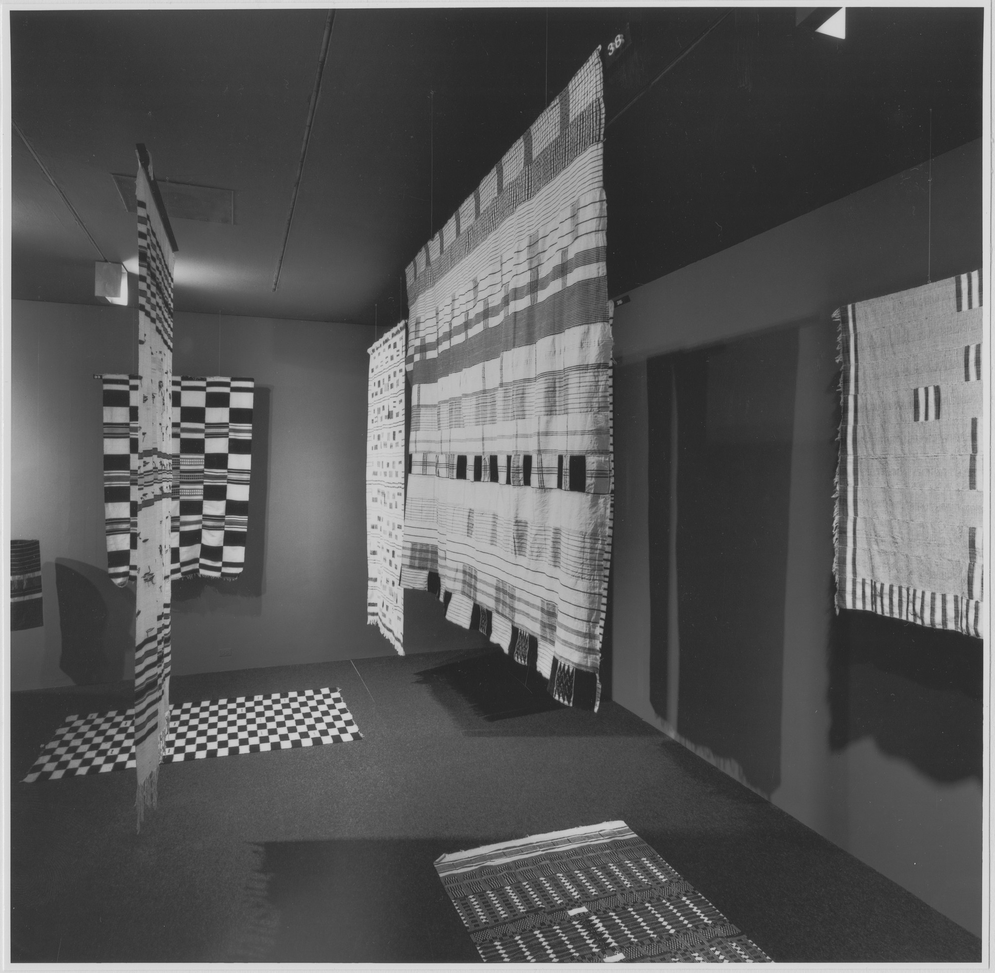 Installation view of the exhibition "African Textiles and Decorative ...