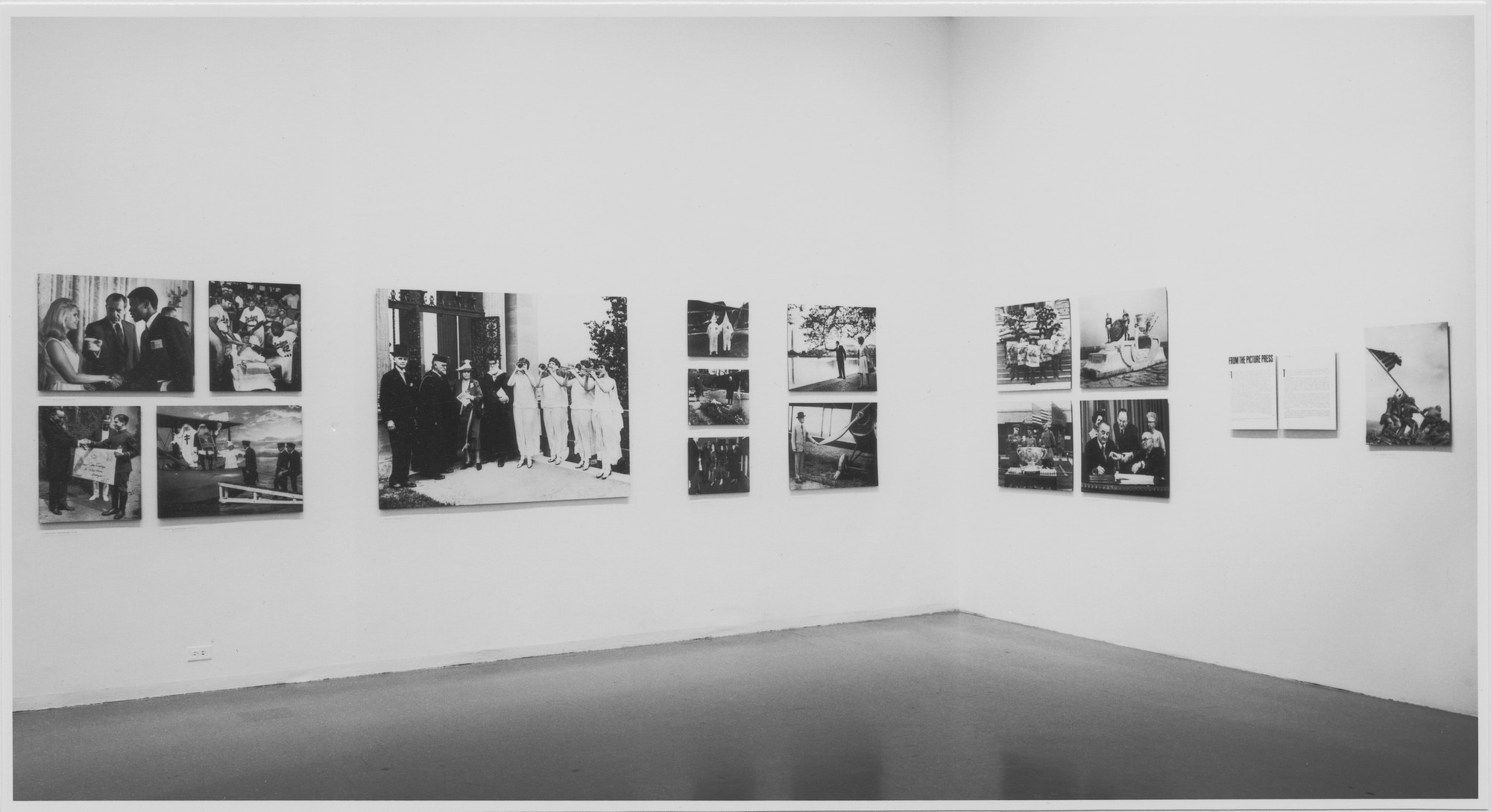 Installation view of the exhibition "From the Picture Press." | MoMA