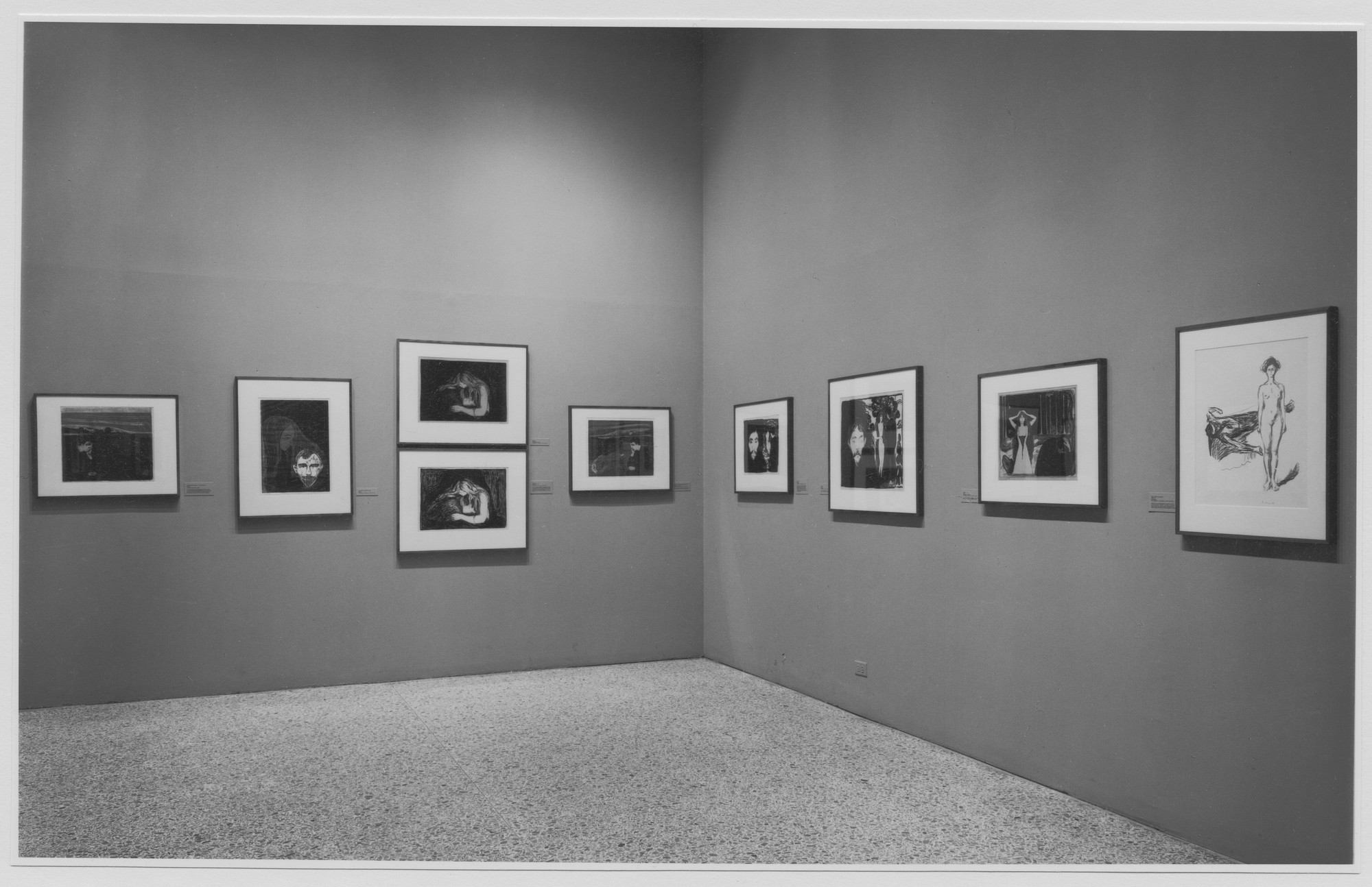 Installation view of the exhibition "The Prints of Edvard Munch." | MoMA