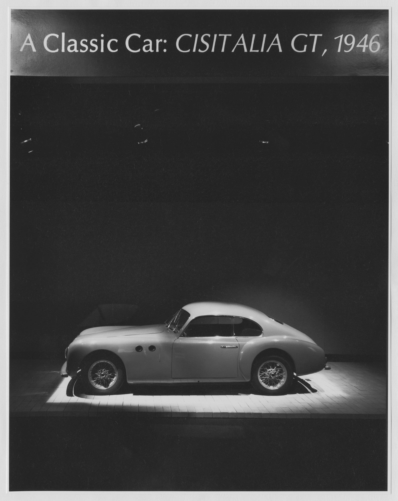 A Classic Car: Cisitalia GT, 1946 | MoMA