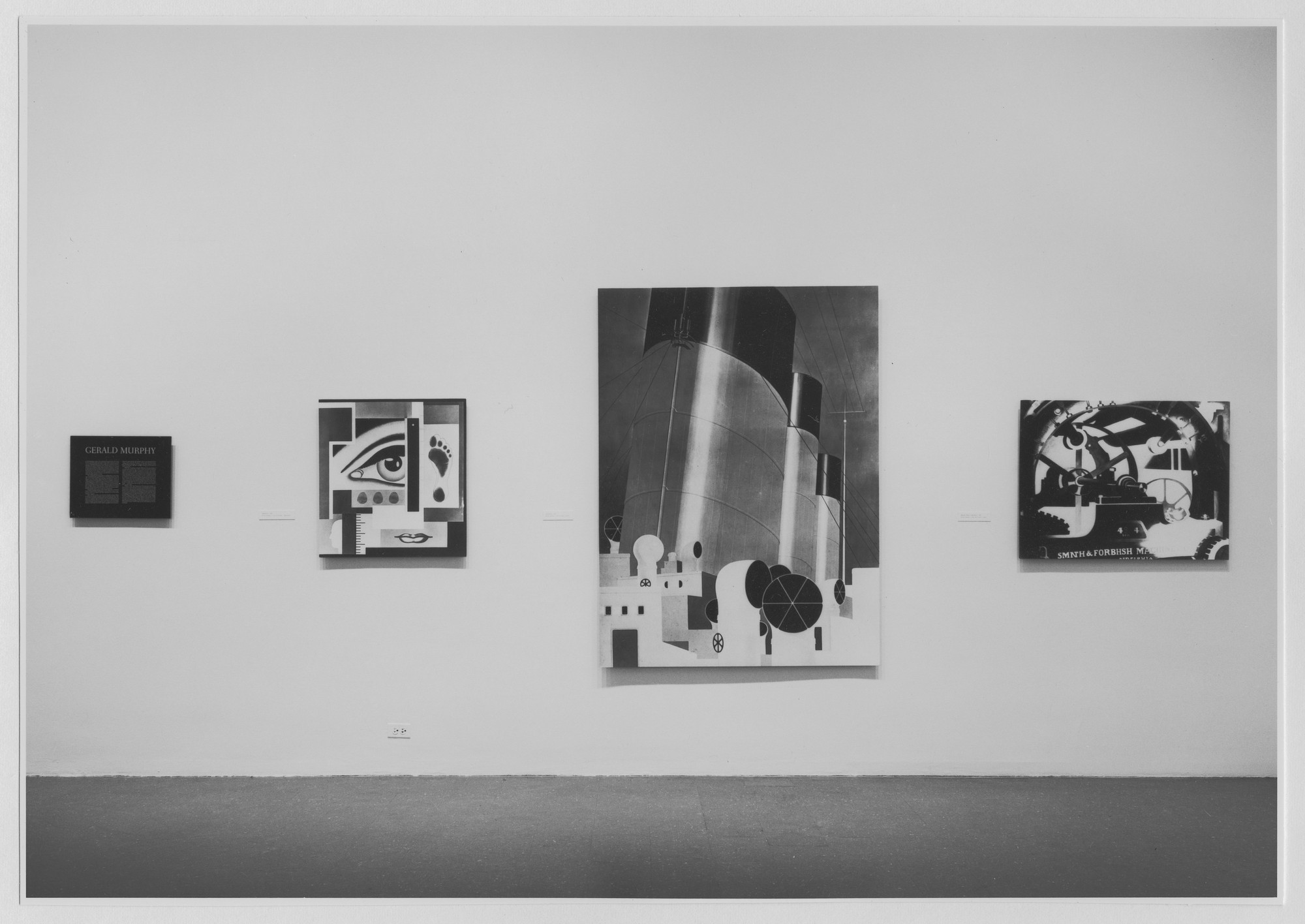 Installation view of the exhibition "The Painting of Gerald Murphy." | MoMA