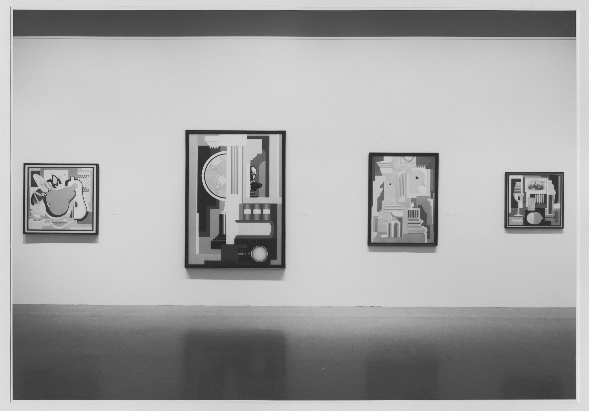 Installation view of the exhibition "The Painting of Gerald Murphy." | MoMA