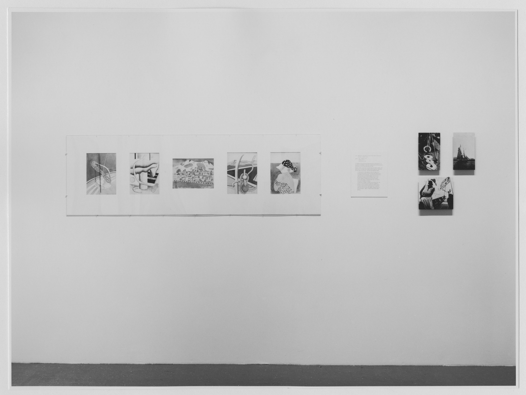 Installation view of the exhibition "The Painting of Gerald Murphy." | MoMA