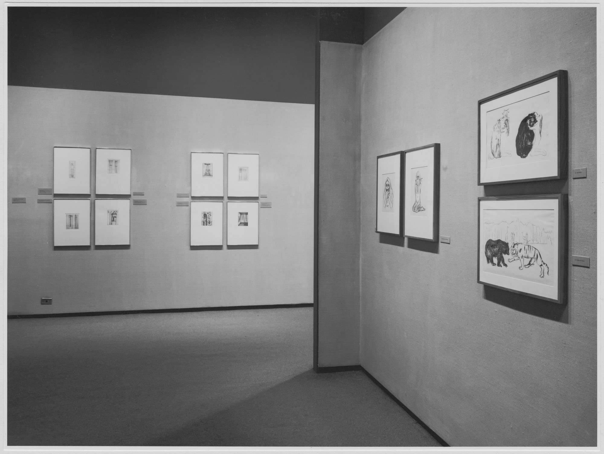 Installation view of the exhibition "Narrative Prints." | MoMA