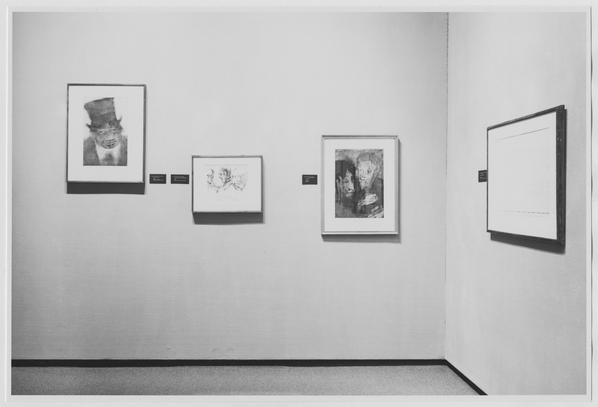 Installation view of the exhibition "Between World Wars: Drawing in ...