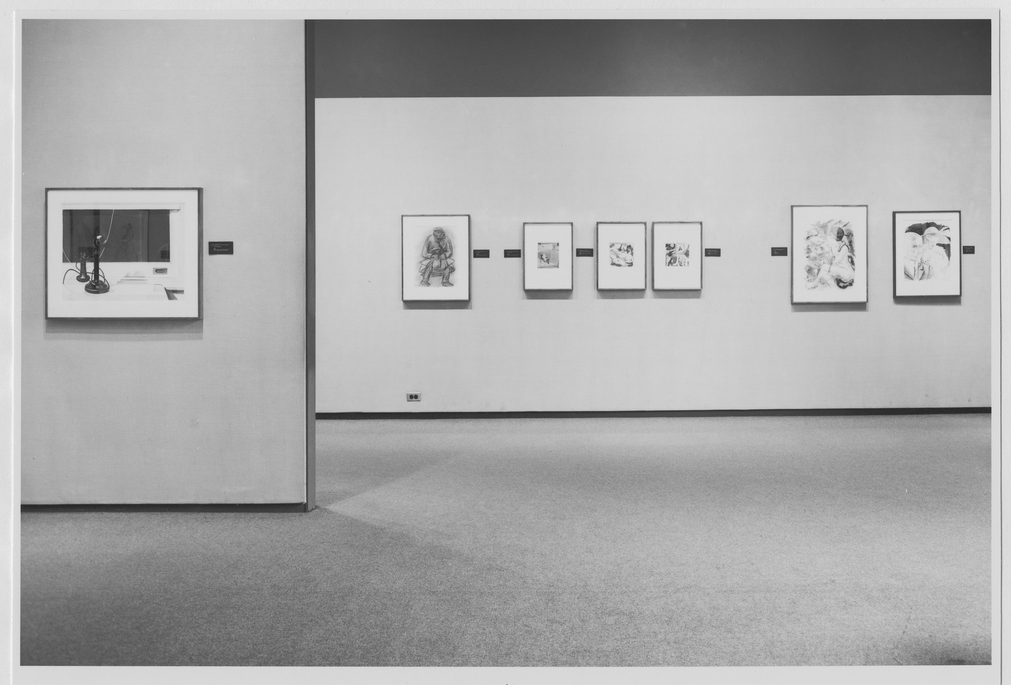 Installation view of the exhibition "Between World Wars: Drawing in ...