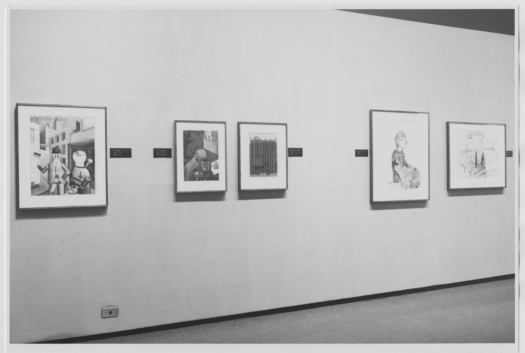 Installation view of the exhibition "Between World Wars: Drawing in ...