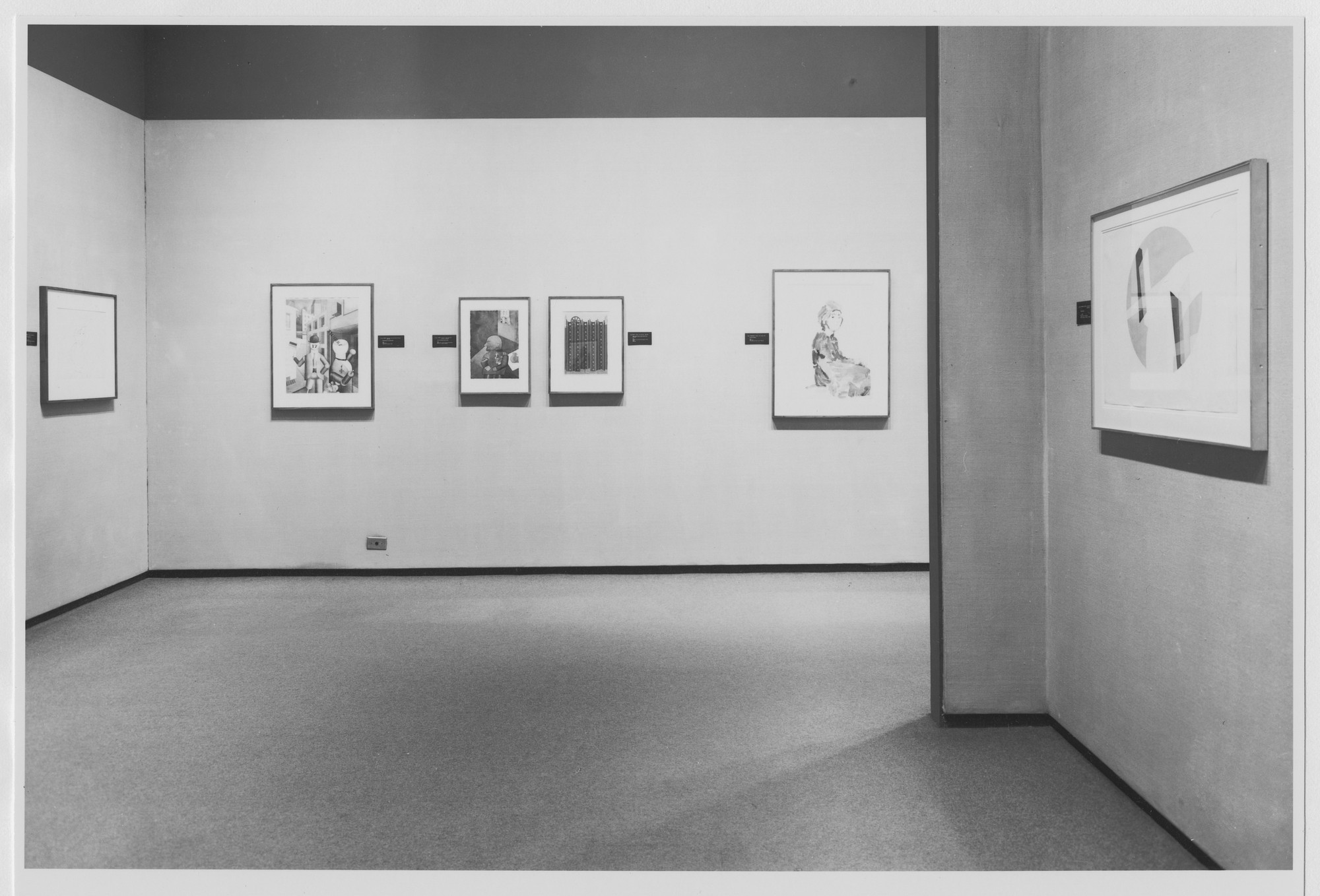 Installation view of the exhibition "Between World Wars: Drawing in ...