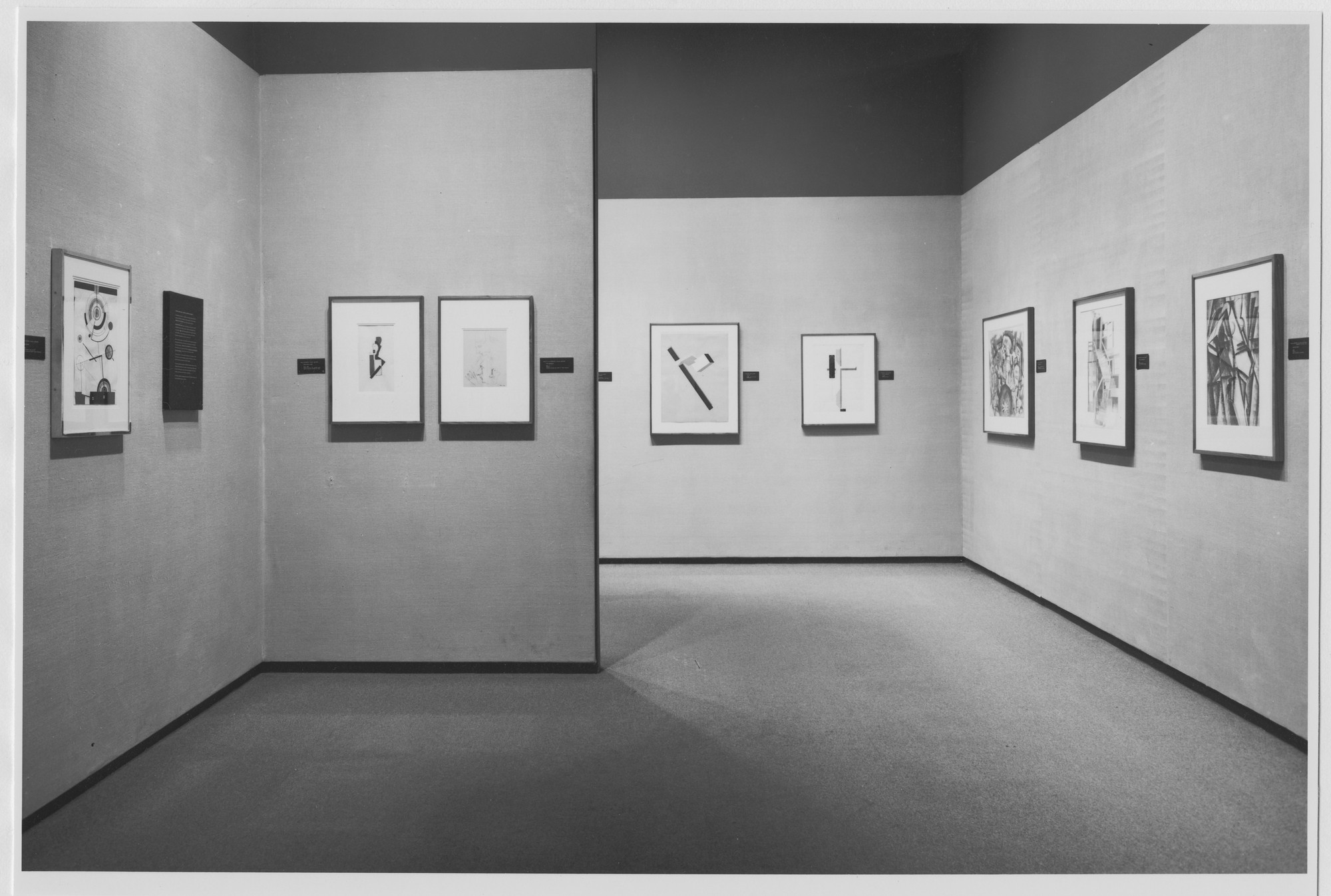 Installation view of the exhibition "Between World Wars: Drawing in ...