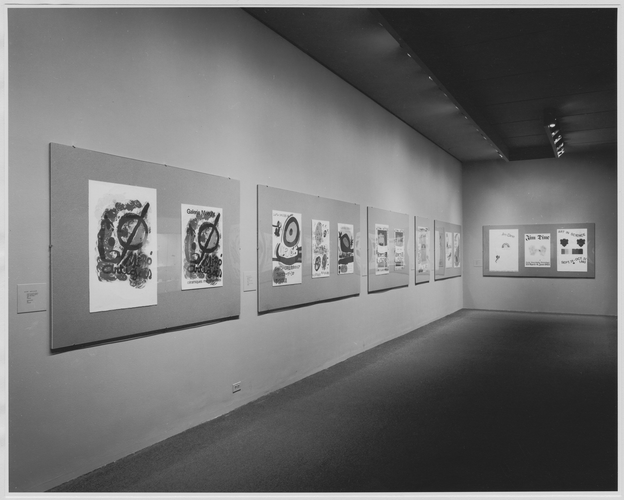 Installation view of the exhibition "Posters by Painters." | MoMA