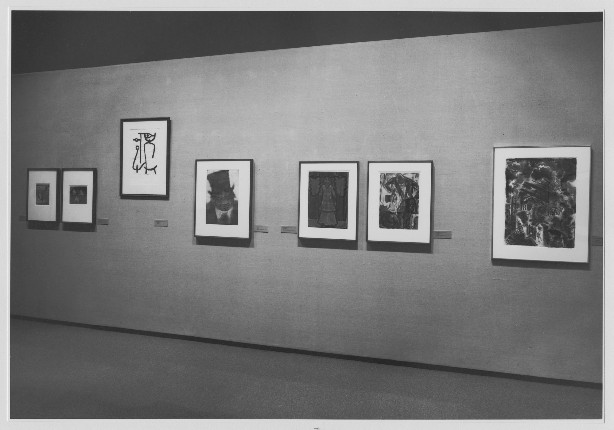 Installation view of the exhibition "German Drawings: The ...