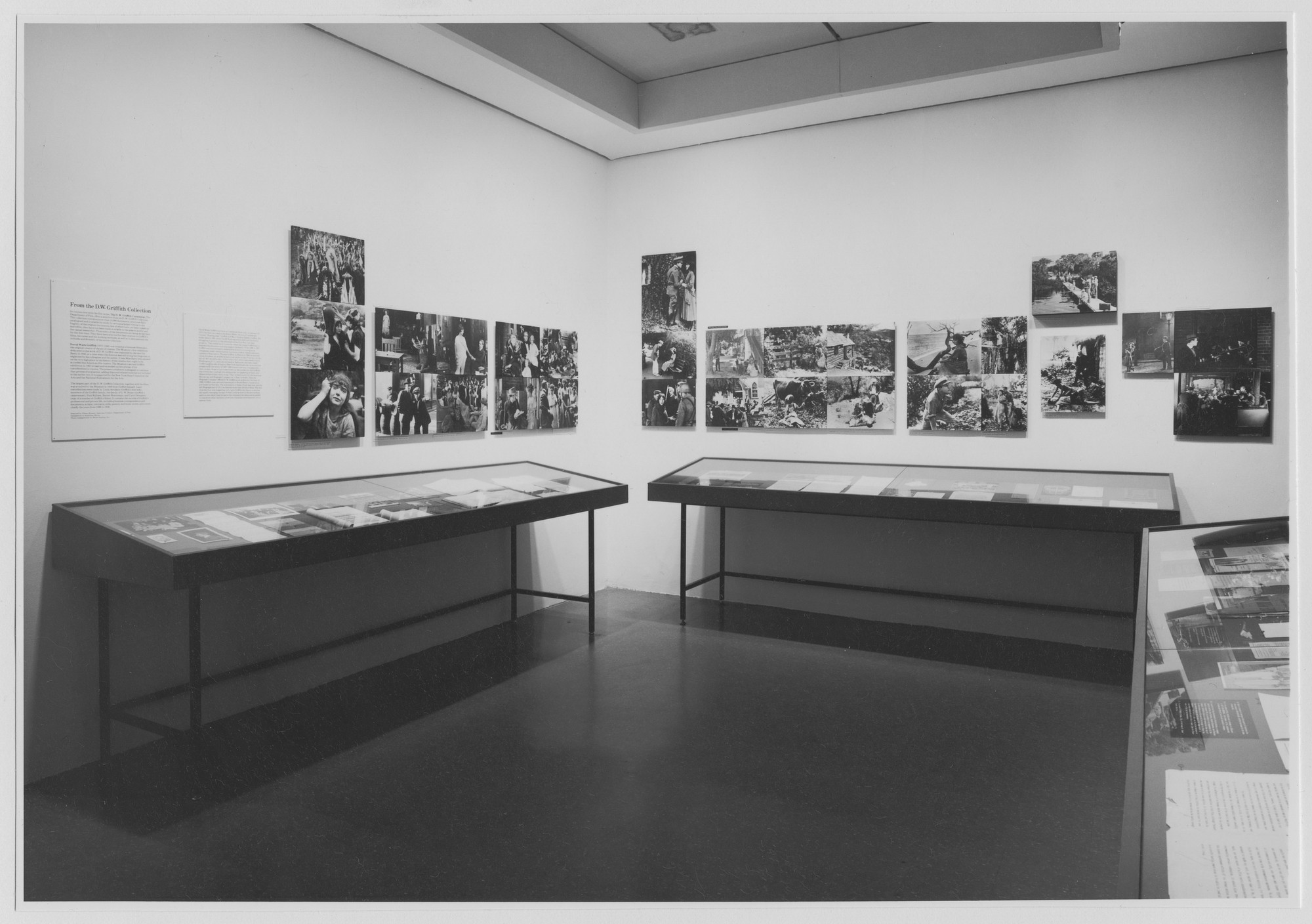 Installation view of the exhibition "From the D.W. Griffith Collection ...